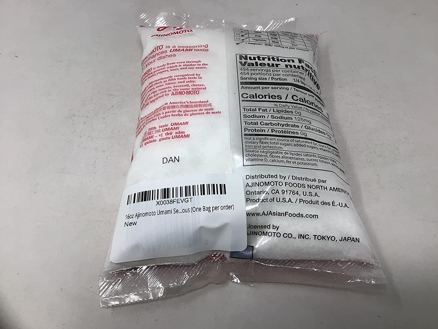 16oz Ajinomoto Umami Seasoning MSG Monosodium Glutamate - Made in USA ...