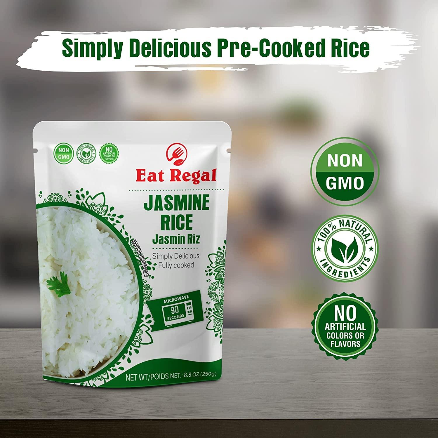 Regal Thai Jasmine Rice Hood & Tray - Ready to Eat in 90 Seconds ...