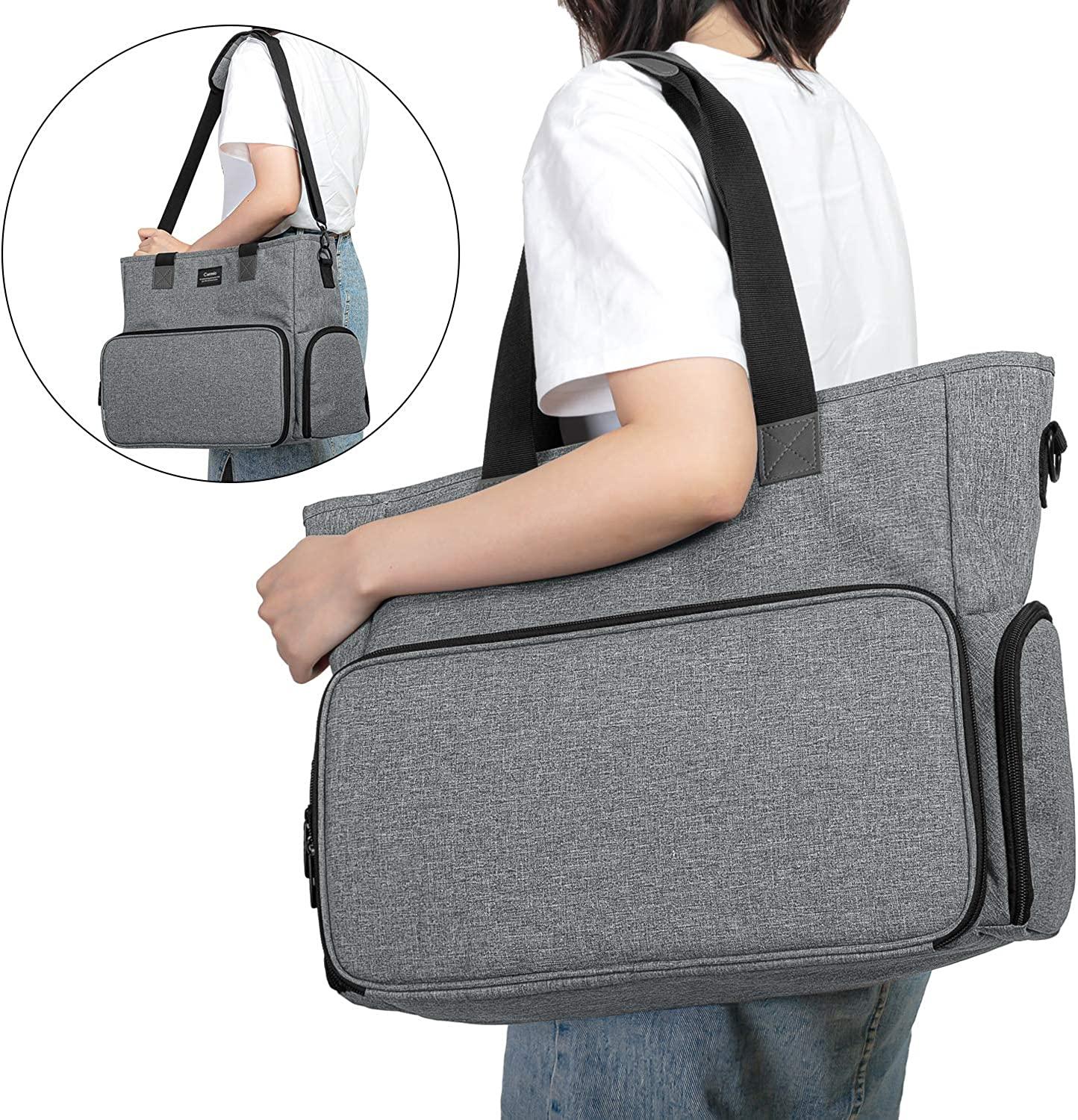 CURMIO Nurse Work Tote Bag with Padded Laptop Sleeve in Gray - Nursing ...