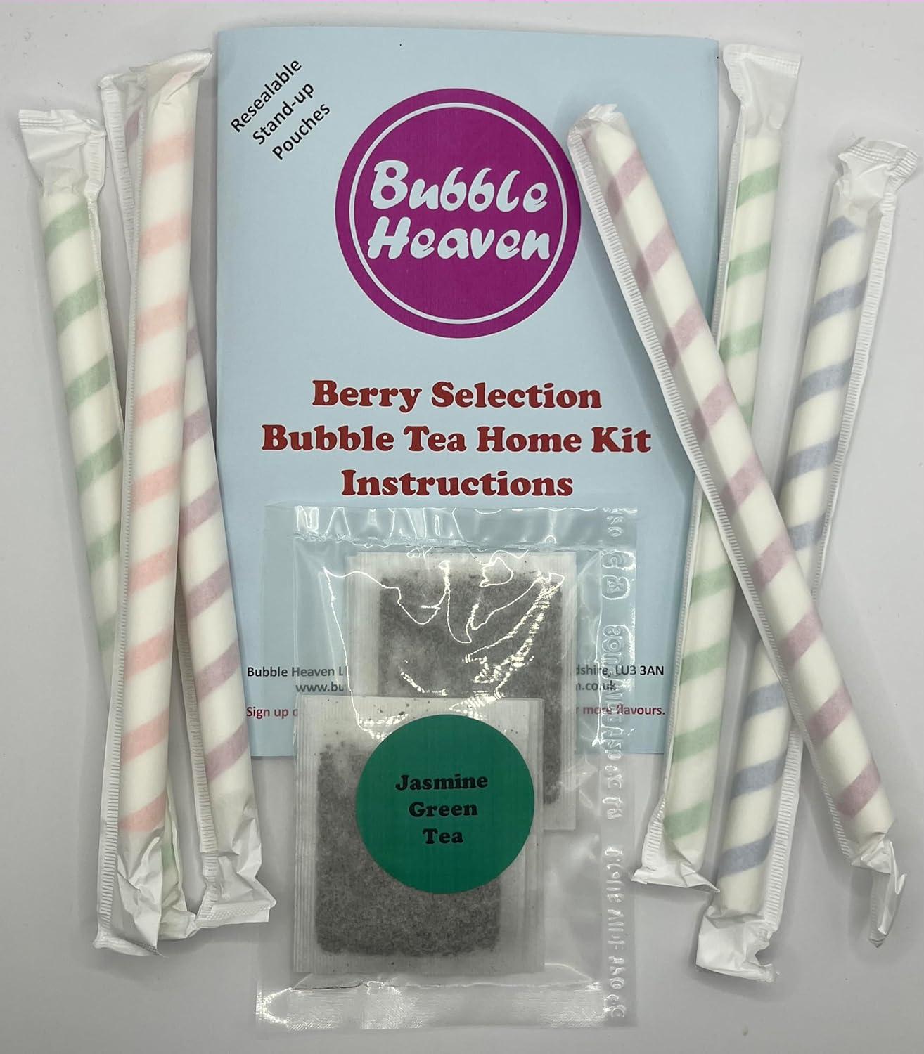 Fruity Berry Selection Boba Bubble Tea Make at Home Kit 6-12 Extra ...