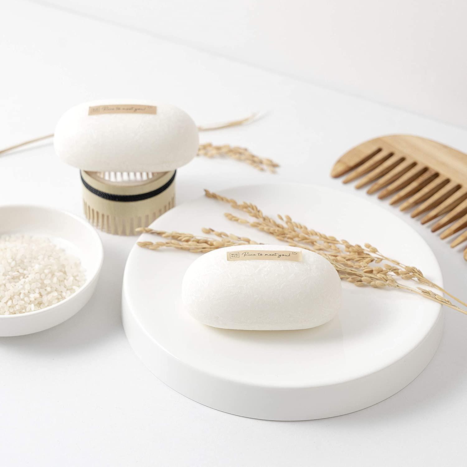 Fermented Rice Water Shampoo & Conditioner Bar for Hair Growth - Vegan ...