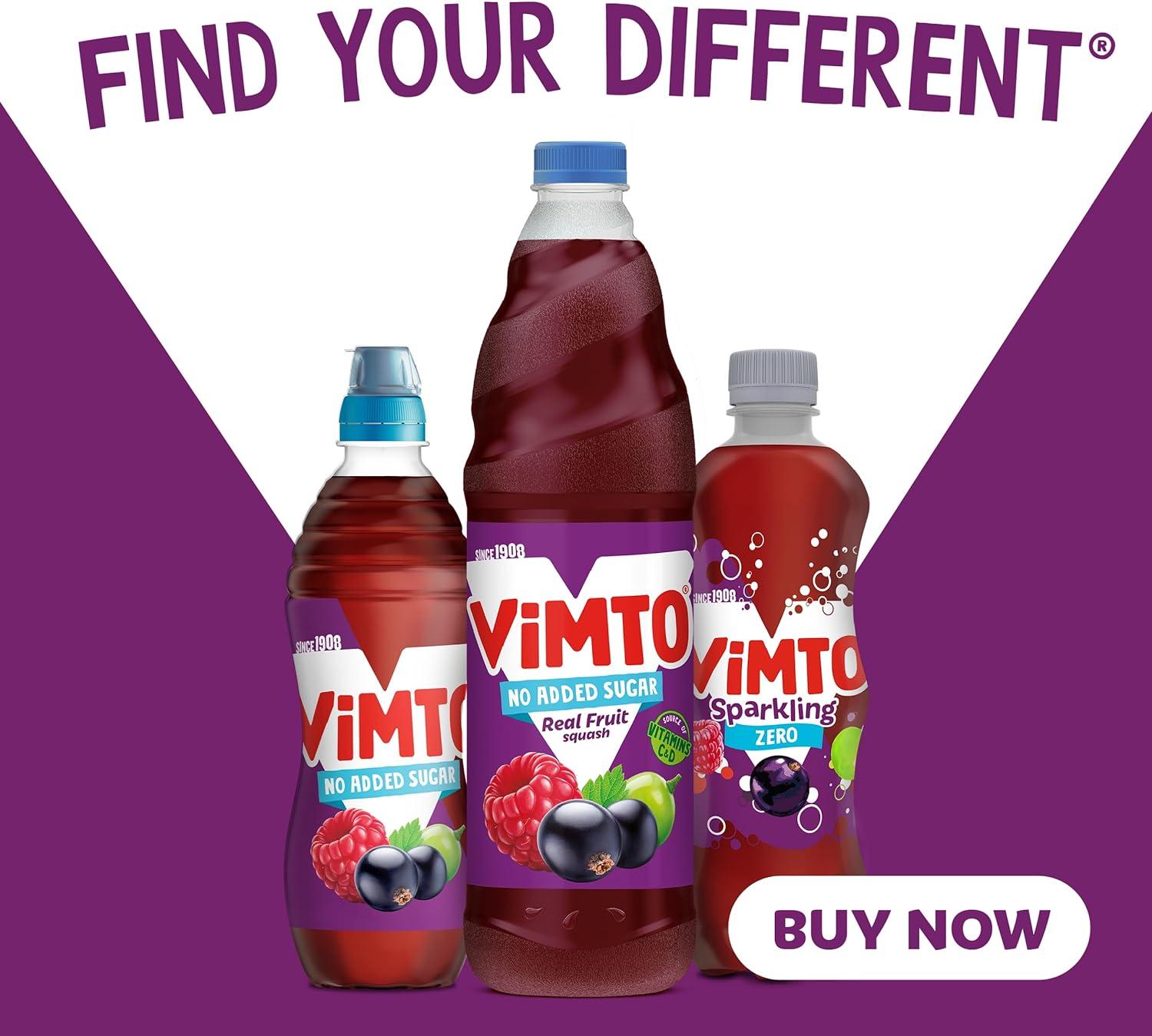 Vimto Real Fruit Squash Original No Added Sugar Mixed Fruit Juice ...