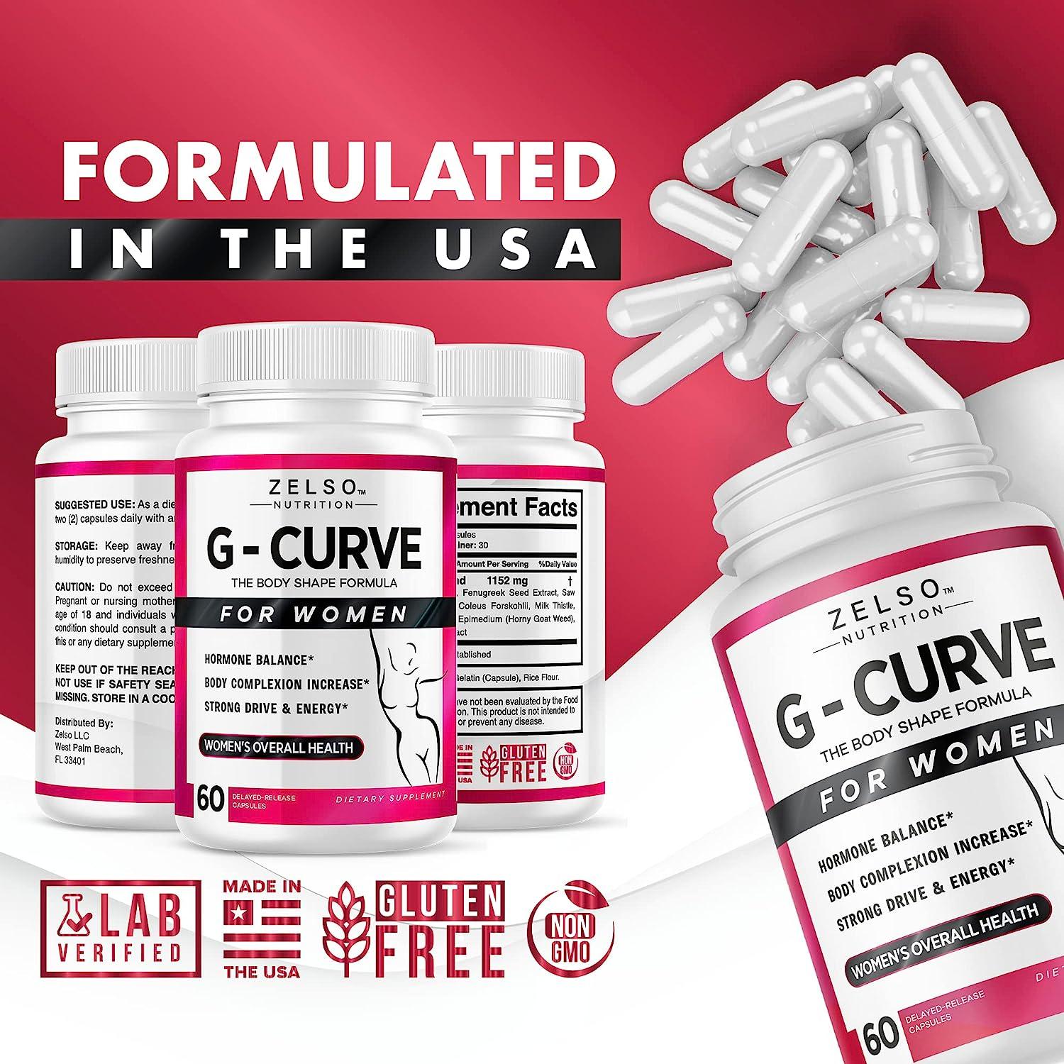 G Curve Original Pills - Advanced Extra Strength Formula for Perfect Body Shape - 30 Day Supply ...
