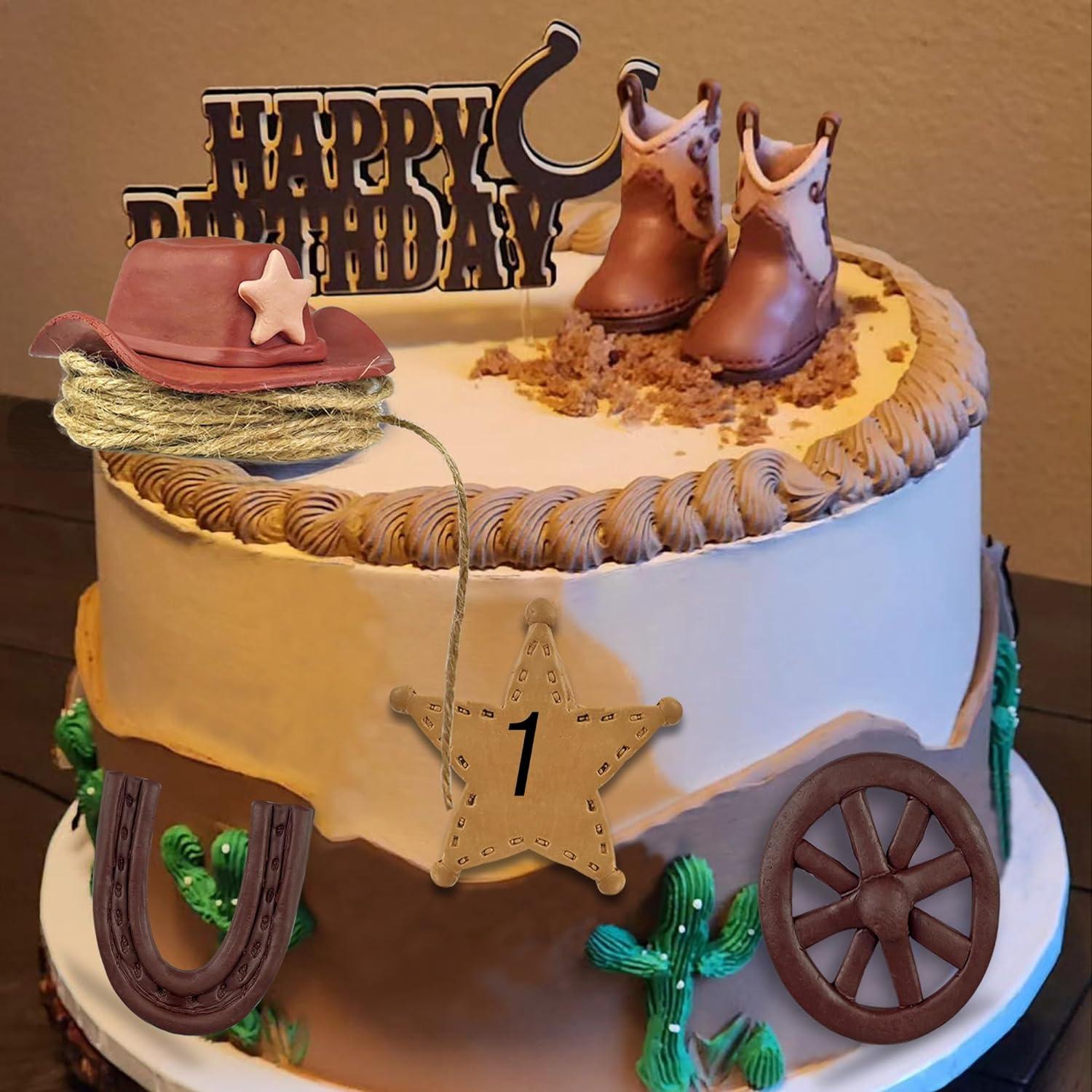 cow boot cake