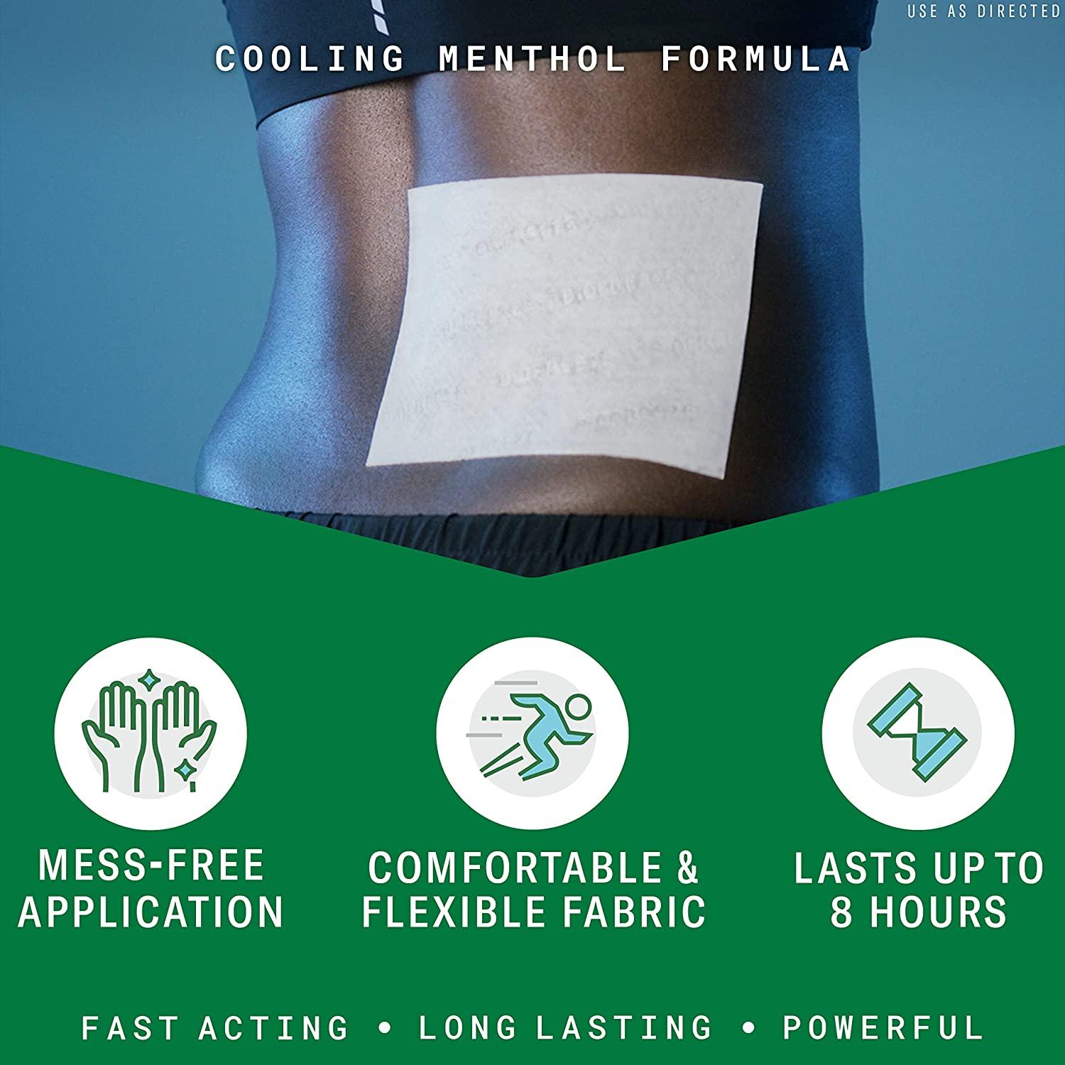 Biofreeze Menthol Pain Relieving Patches (5 Patches) - Up to 8 Hours of ...