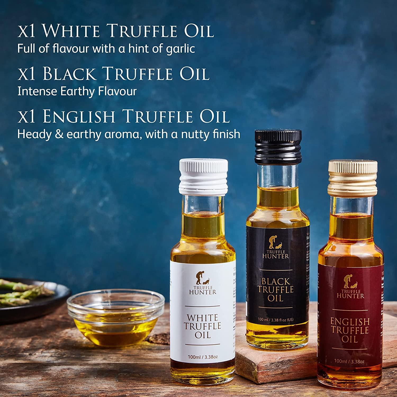 TruffleHunter English Black & White Truffle Oil Set 3-Pack - 100ml (3. ...