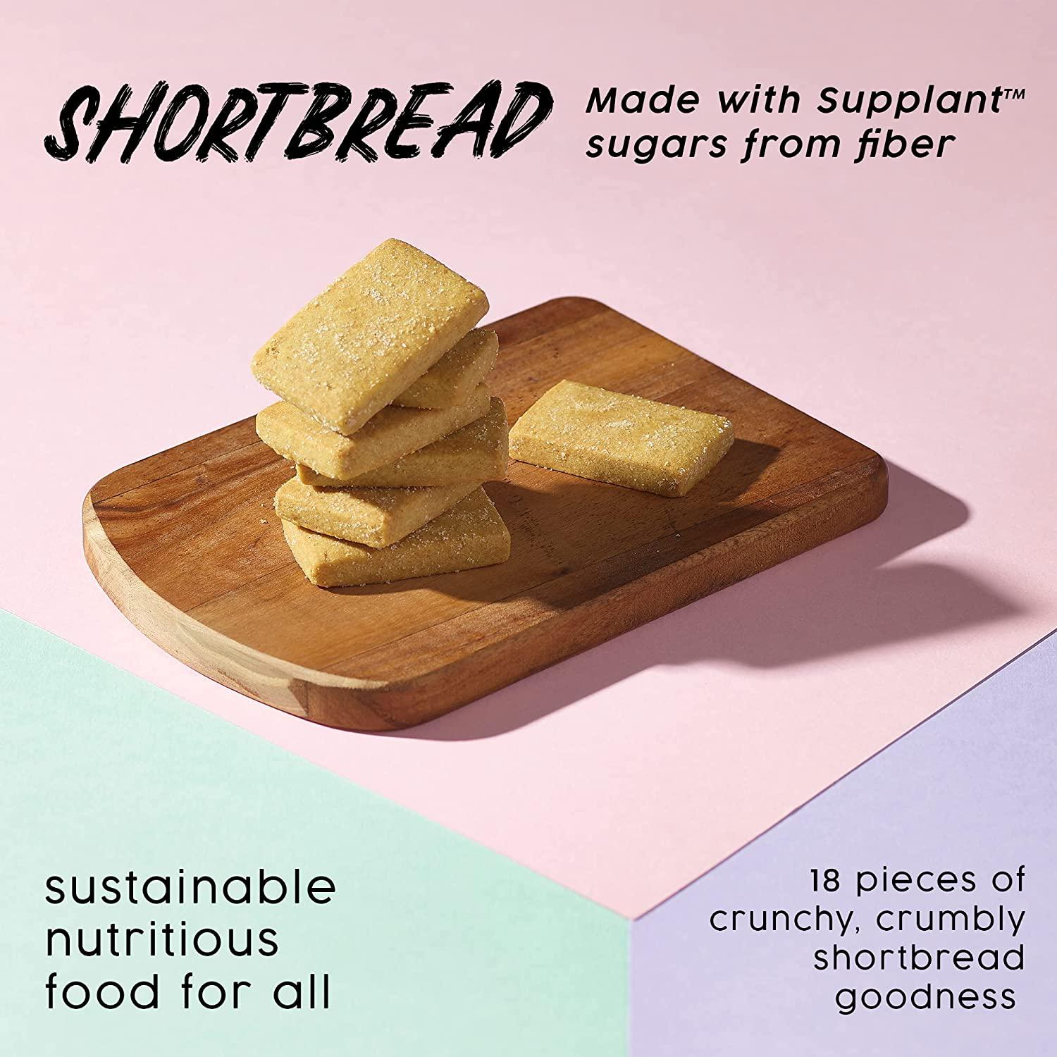 Supplant Gourmet Shortbread Cookies - 3 Packs of 6, Made with Fiber ...