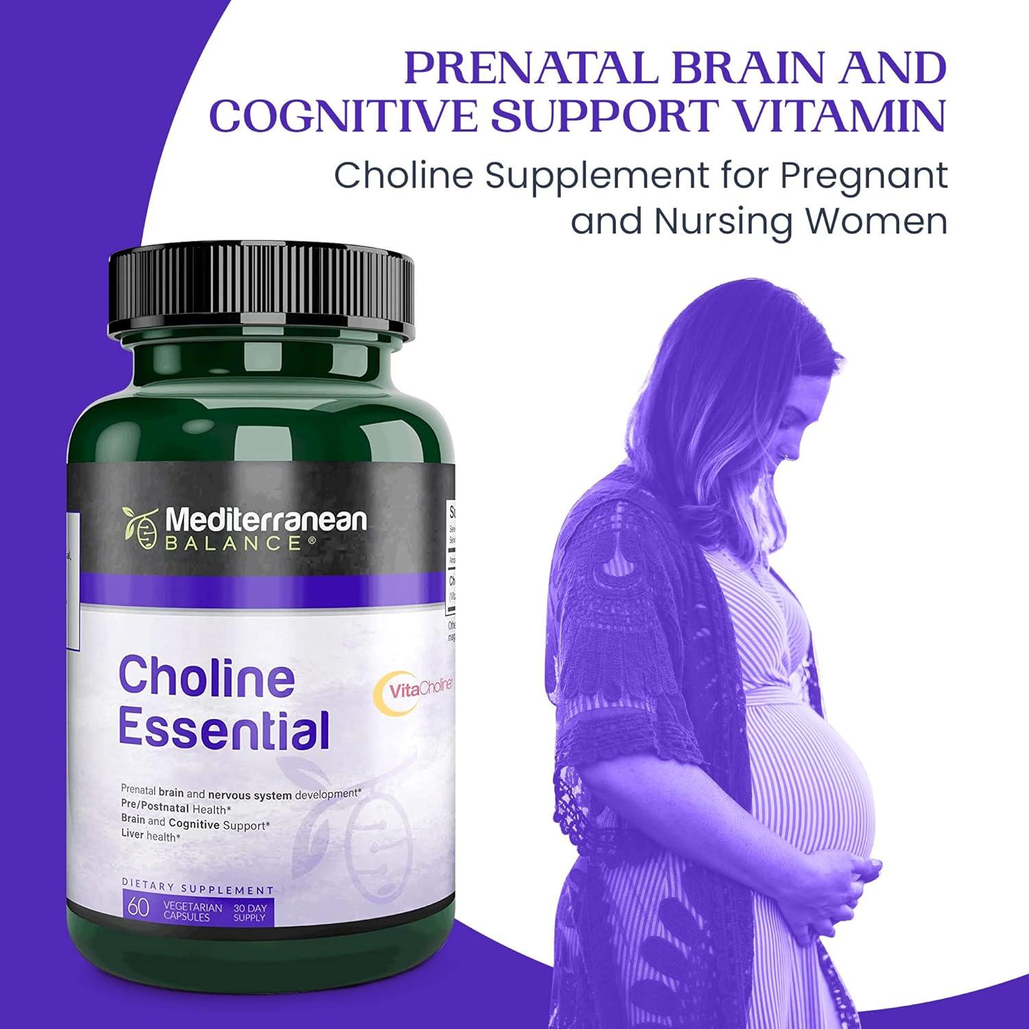 Mediterranean Balance Choline Prenatal Supplement for Brain and ...