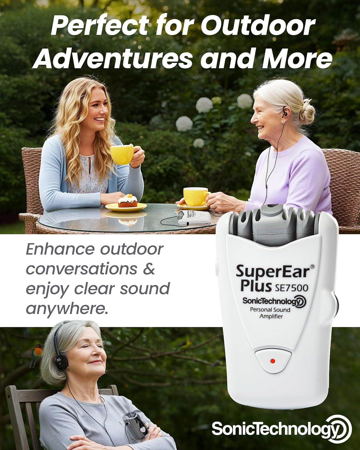 SuperEar Plus SE7500 Personal Sound Amplification Device with Case ...