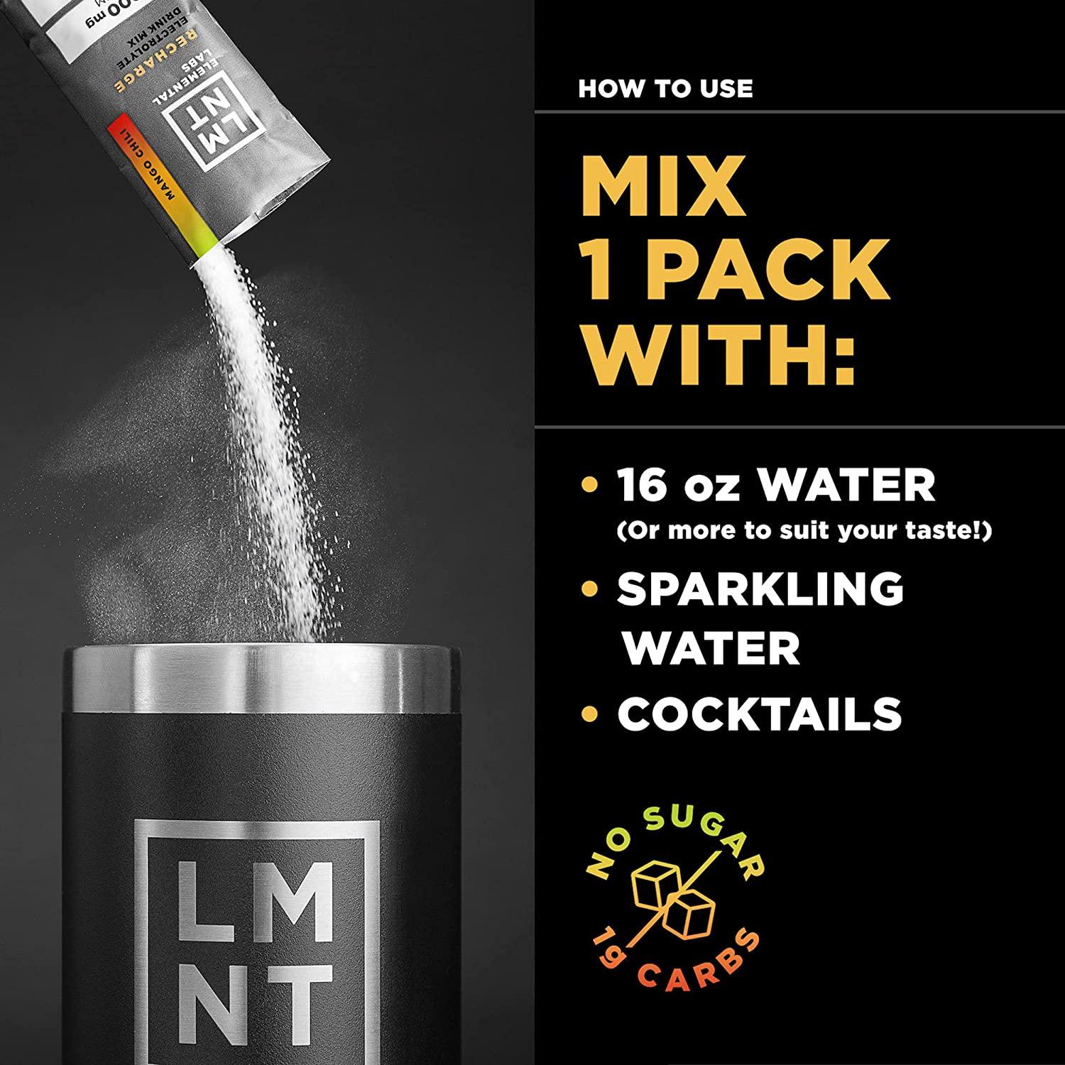 LMNT Keto Electrolyte Powder Packets | Paleo Hydration Powder | No ...