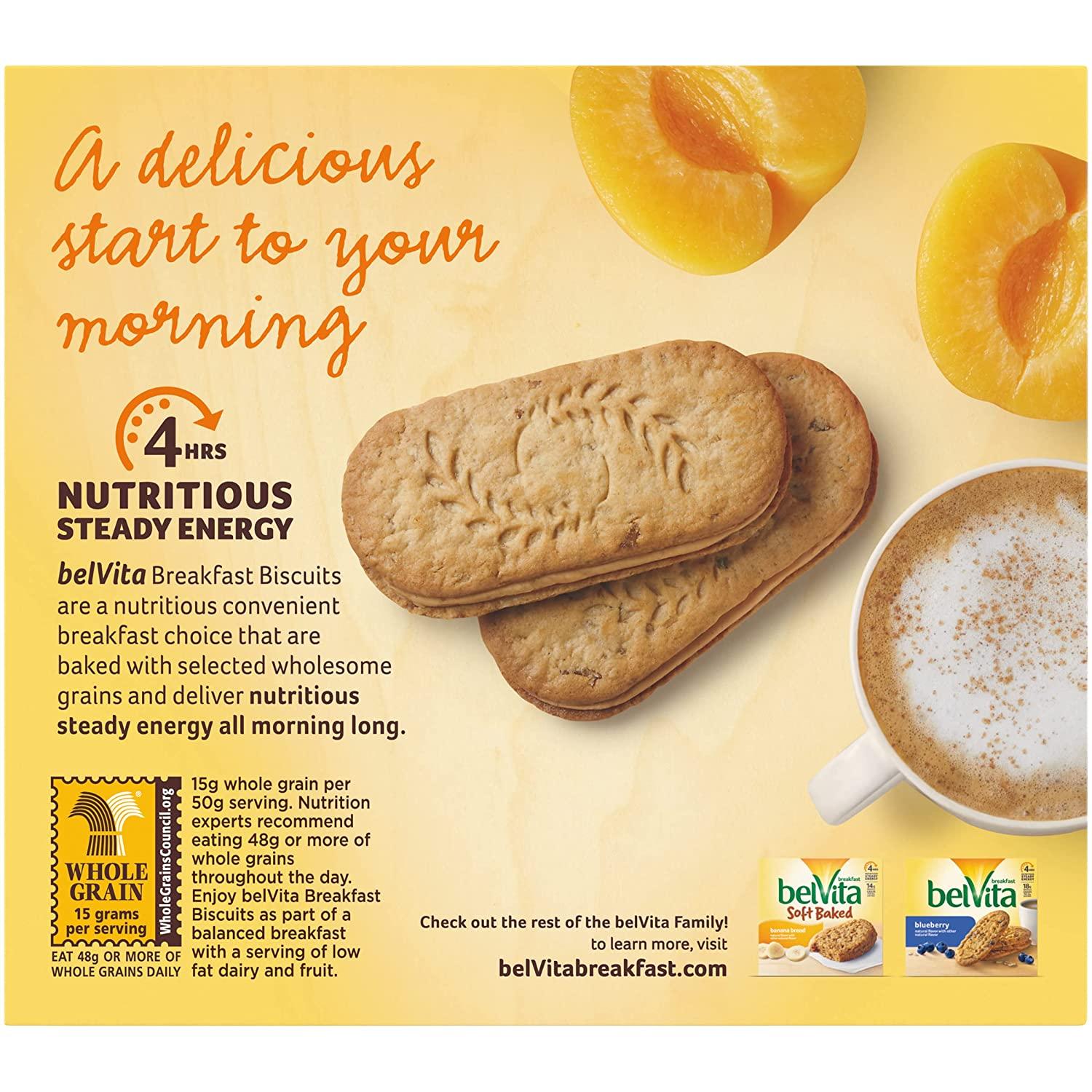 belVita Peanut Butter Breakfast Biscuits - 10 Sandwiches (1.76 oz each ...