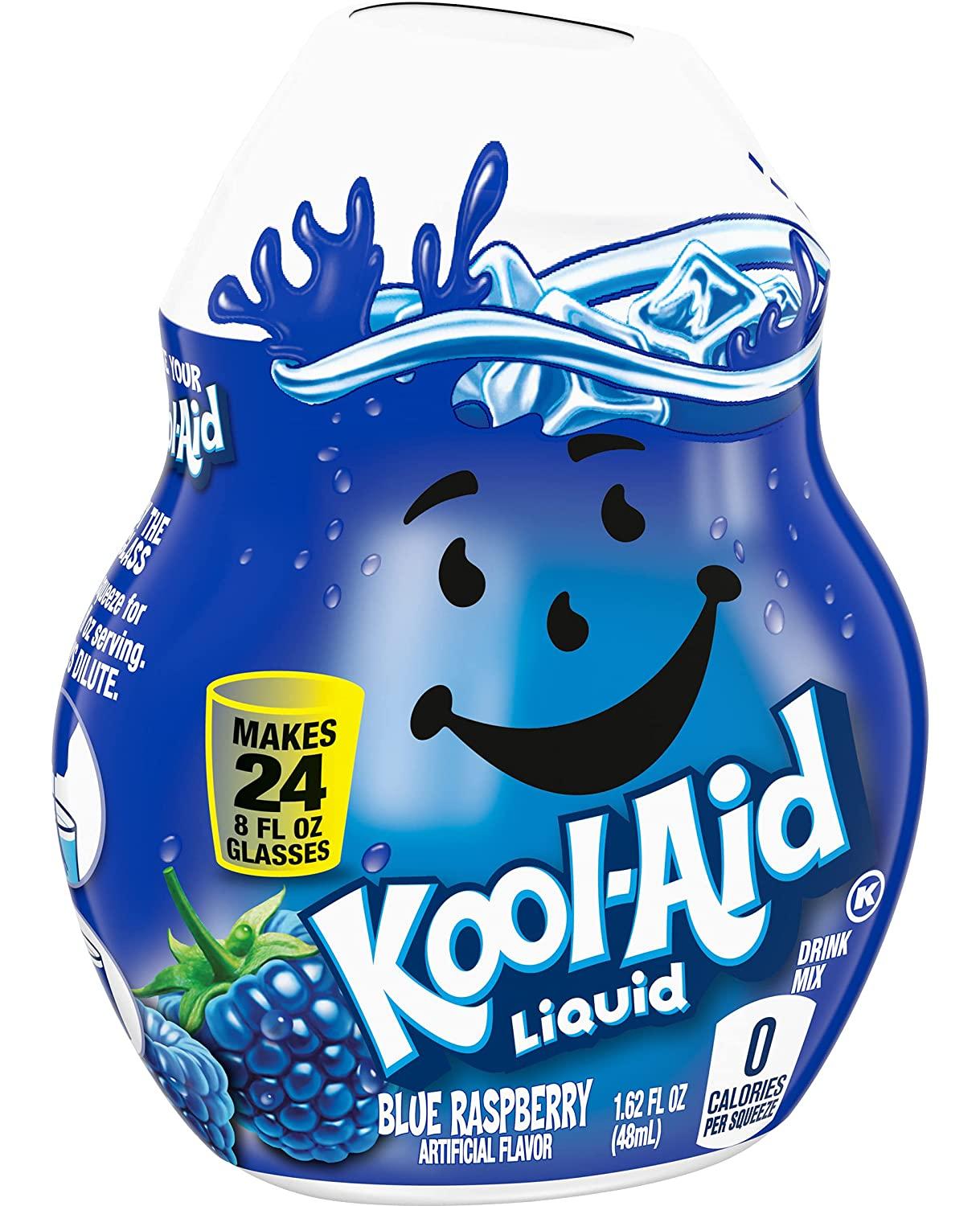 Kool-Aid Liquid Drink Mix Blue Raspberry 1.62 Fl Oz (Pack of 3 ...