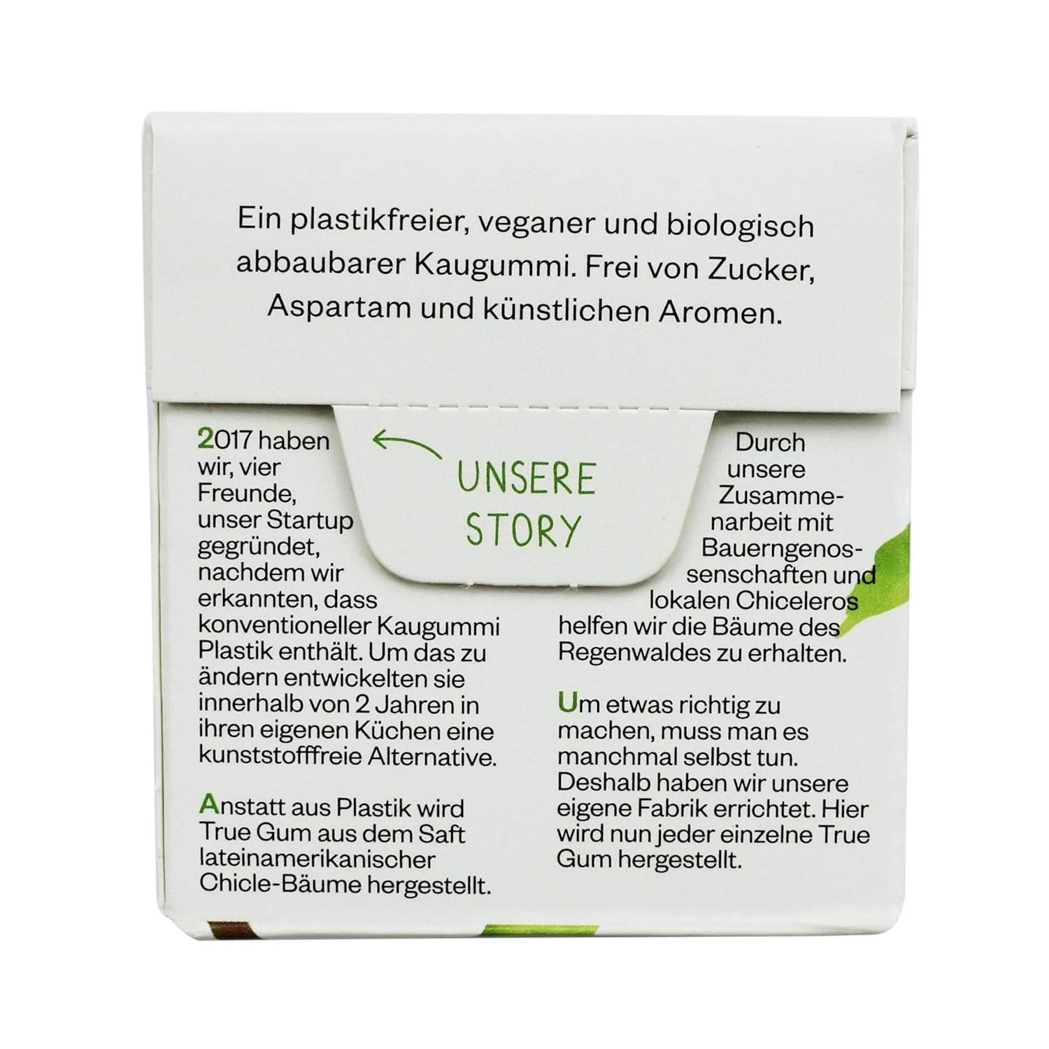 True Gum Set of 4 - Plastic-Free Biodegradable Vegan Chewing Gum - 84g ...