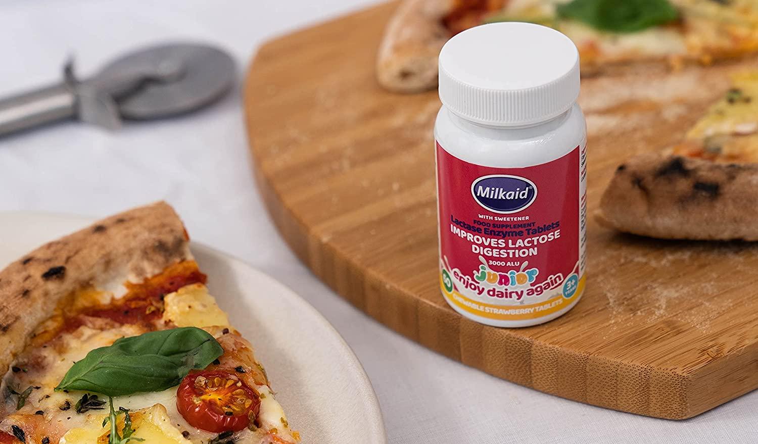 Milkaid Junior Lactase Chewable Tablets | Lactose Intolerance Relief ...