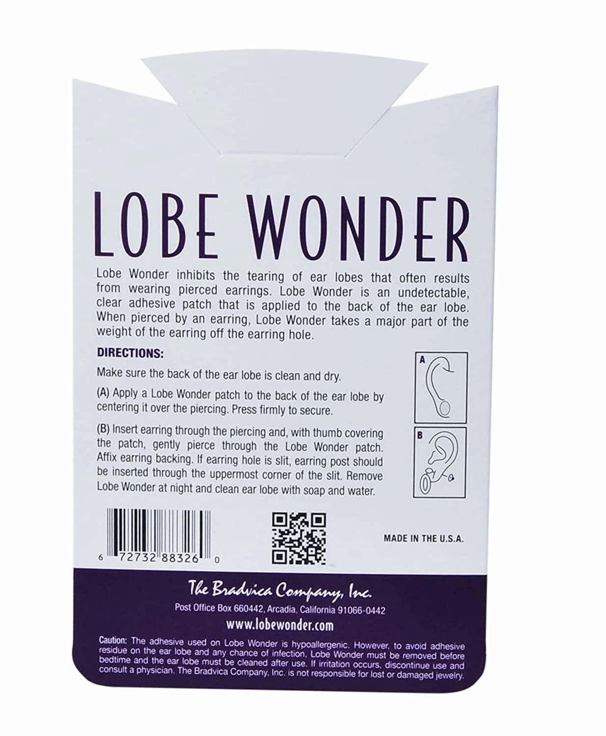 Lobe Wonder Ear Lobe Support Patches -- 60 ct.