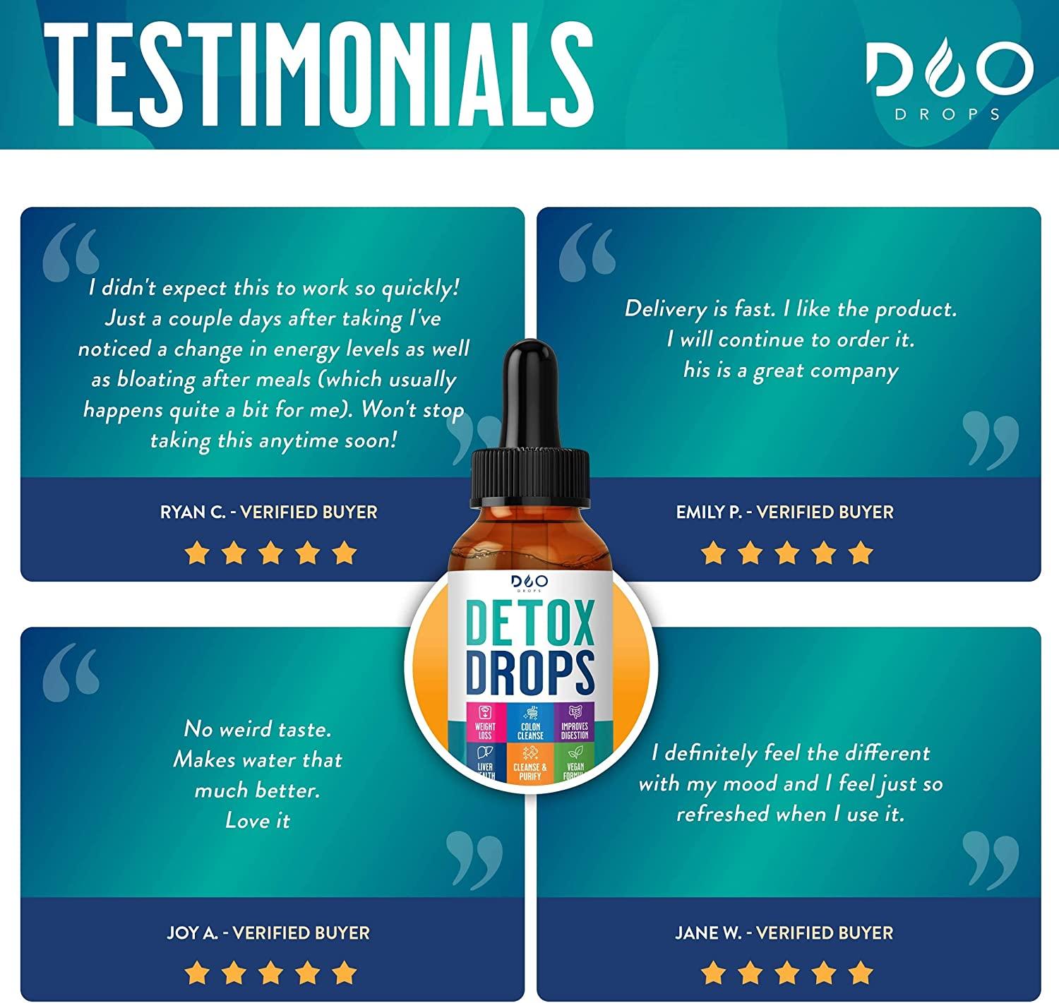 Detox Drops 14 Day Cleanse For Colon And Digestion Reduce Bloating