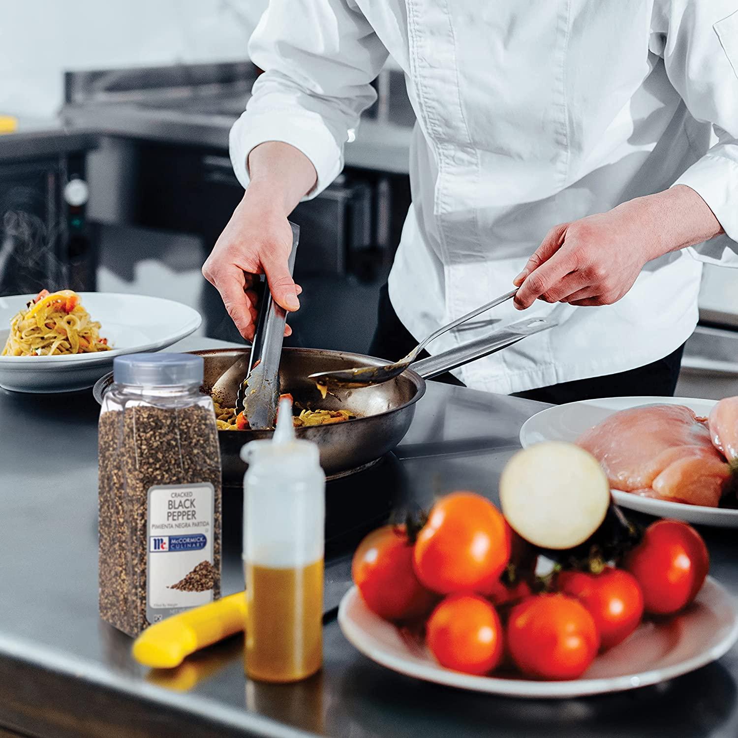 McCormick Culinary Cracked Black Pepper 16 oz - Premium Peppercorns for ...