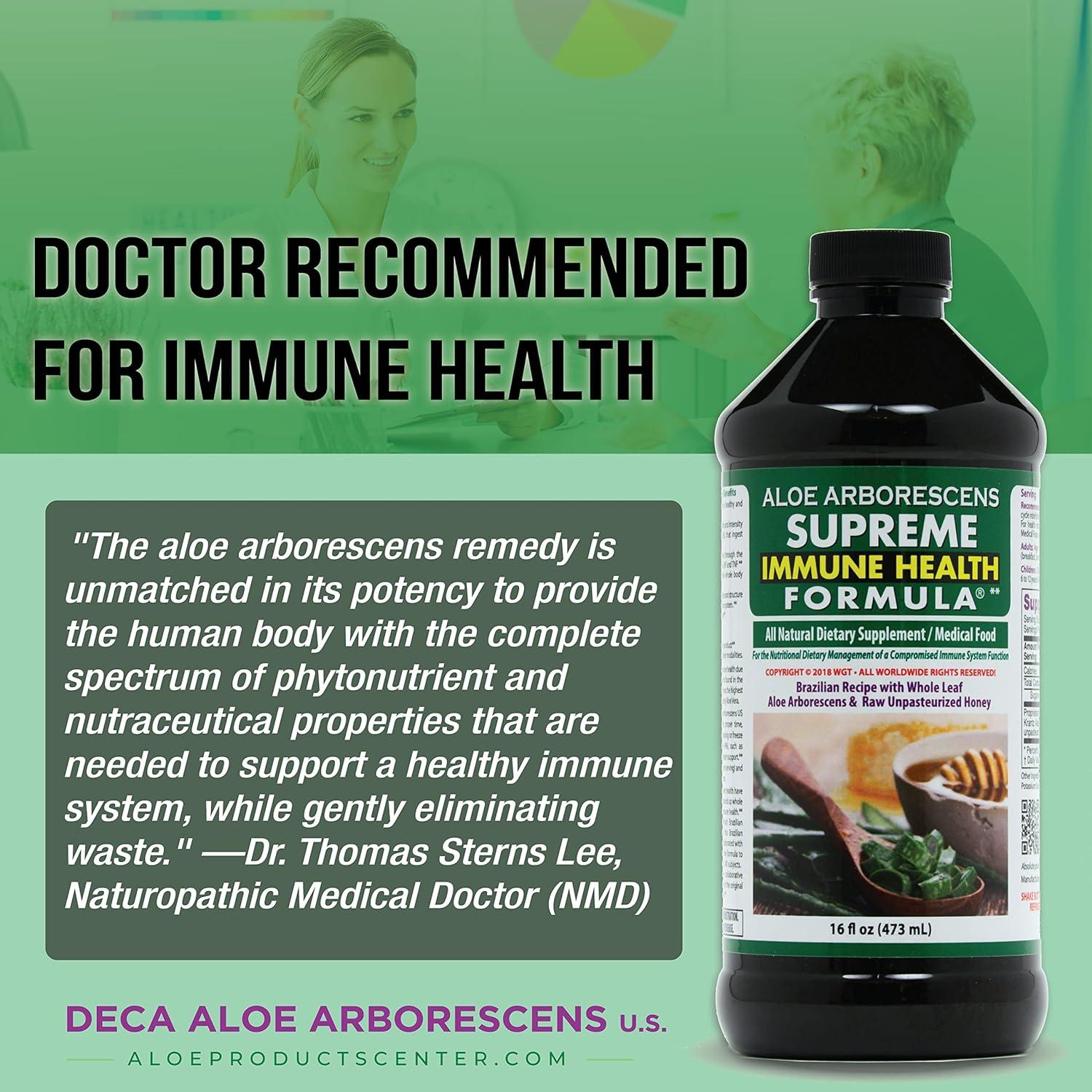 Supreme Immune Health Formula - Aloe Arborescens with Aloe Juice & Honey - 16oz | Buy Now with ...