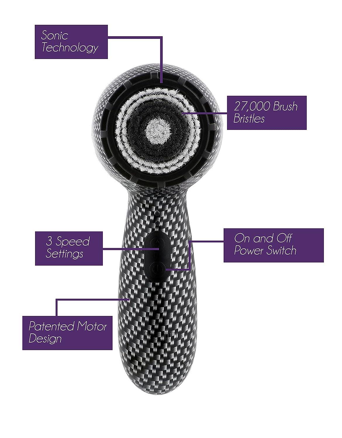 Soniclear Petite: 3-Speed Powered Facial Cleansing Brush System by ...