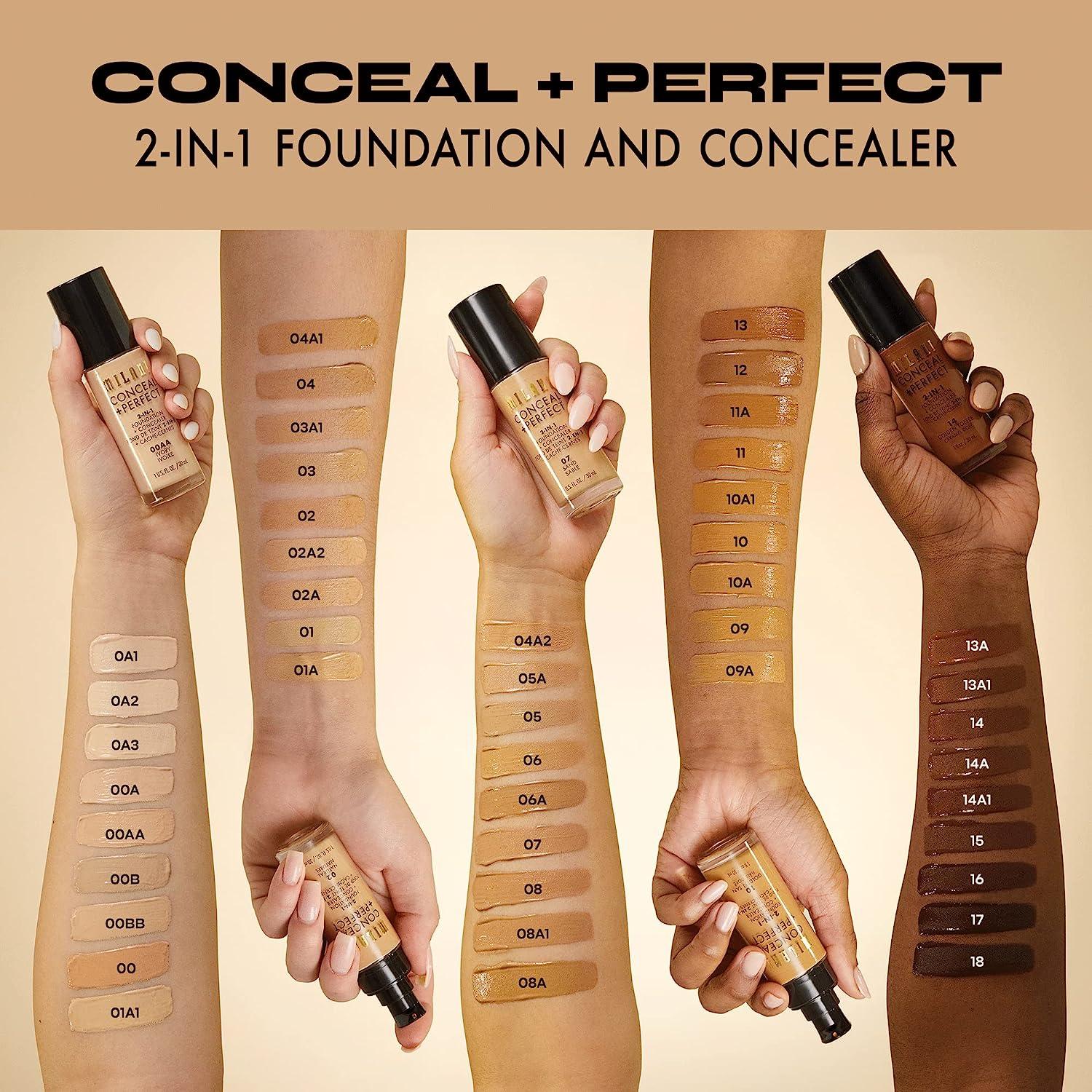 Milani Conceal + Perfect 2-in-1 Foundation + Concealer - Natural Beige ...