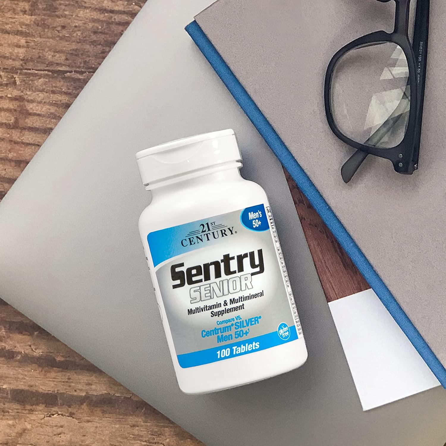 21st Century Sentry Senior Men 50+ Multivitamin & Multimineral ...
