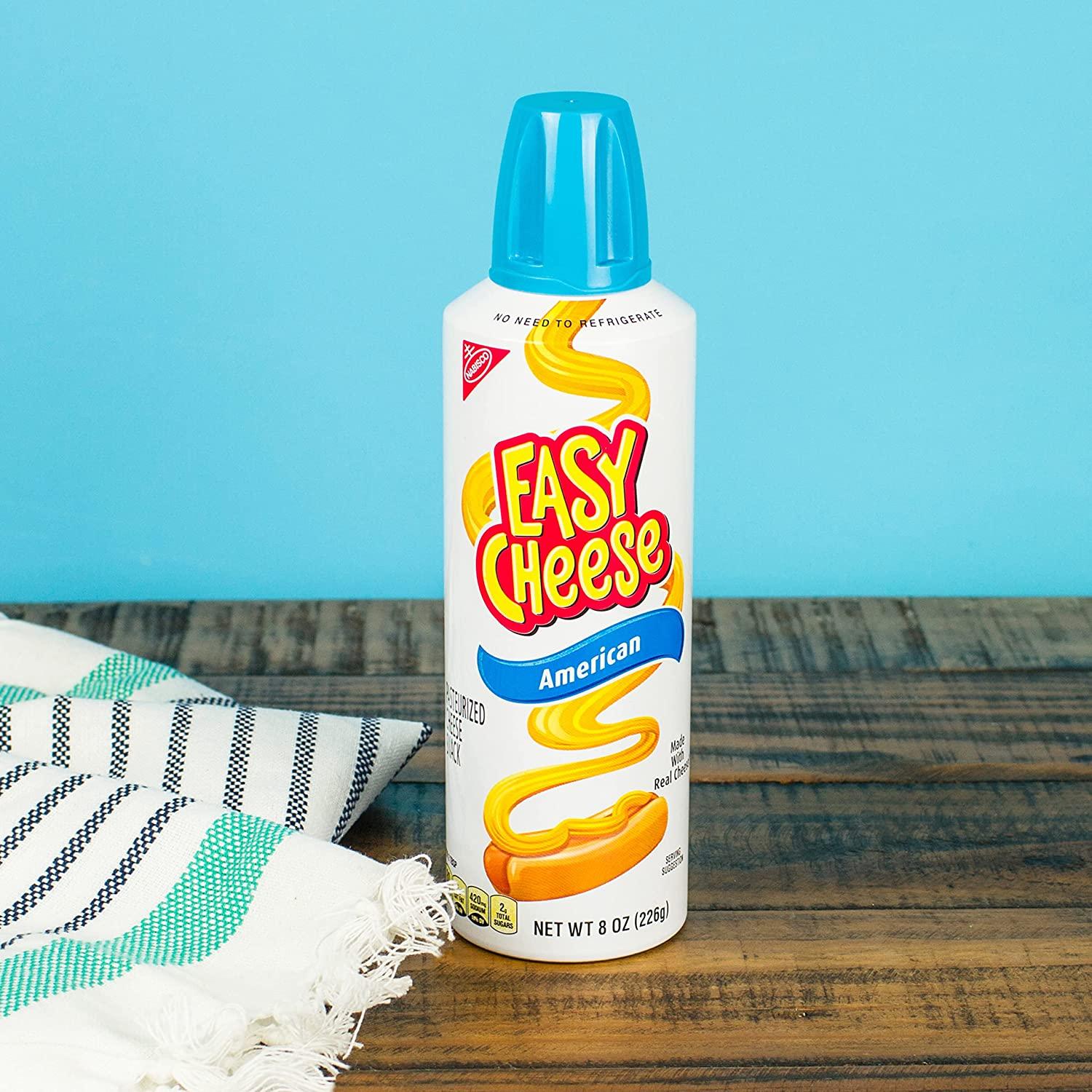 Easy Cheese American Cheese Snack - 12 Pack of 8 oz Cans | Buy Now with ...