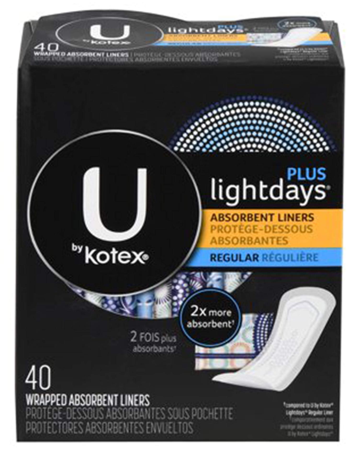 U by Kotex Curves Regular Liners - Pack of 40 | Buy Now with Express ...