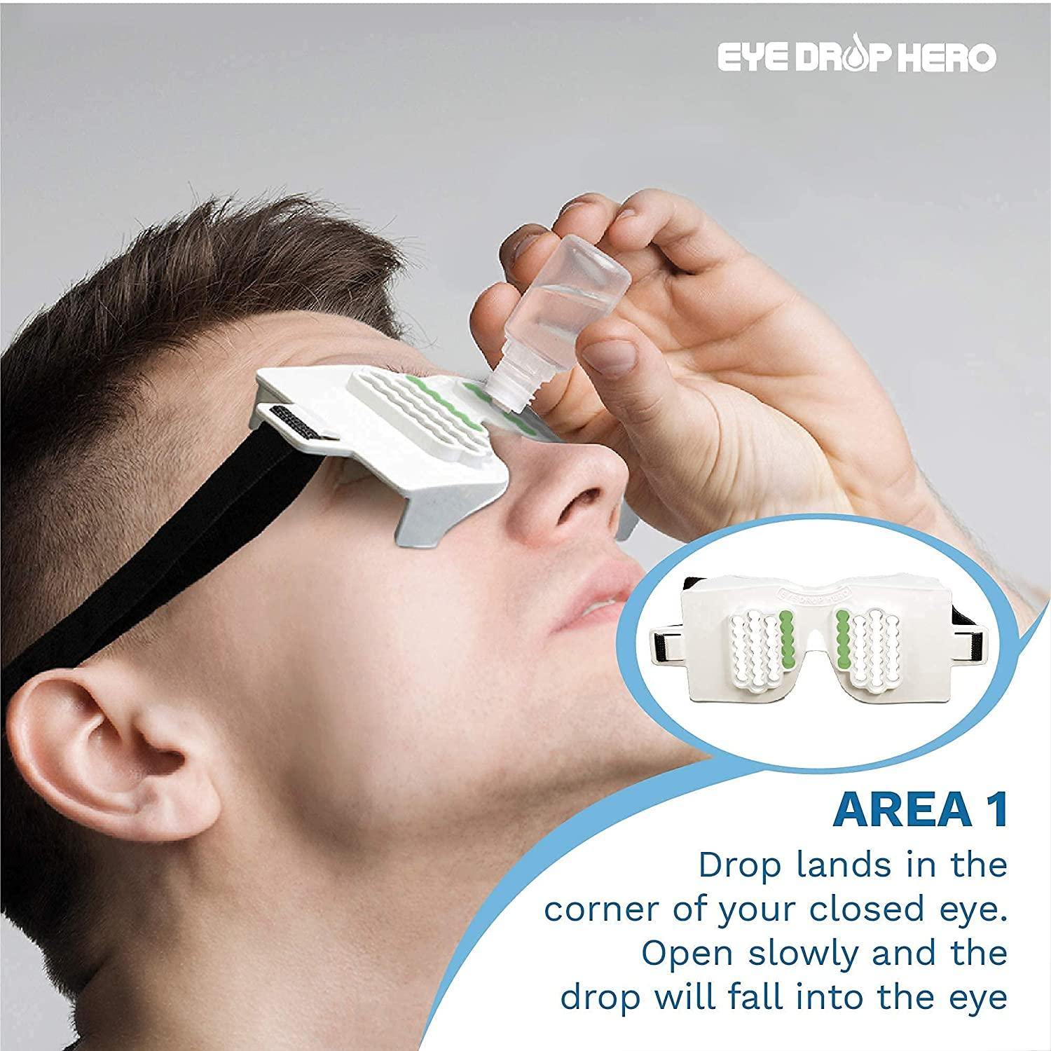 Eye Drop Guide Dispenser for Dry Eye, Allergies, Glaucoma & Tremors ...