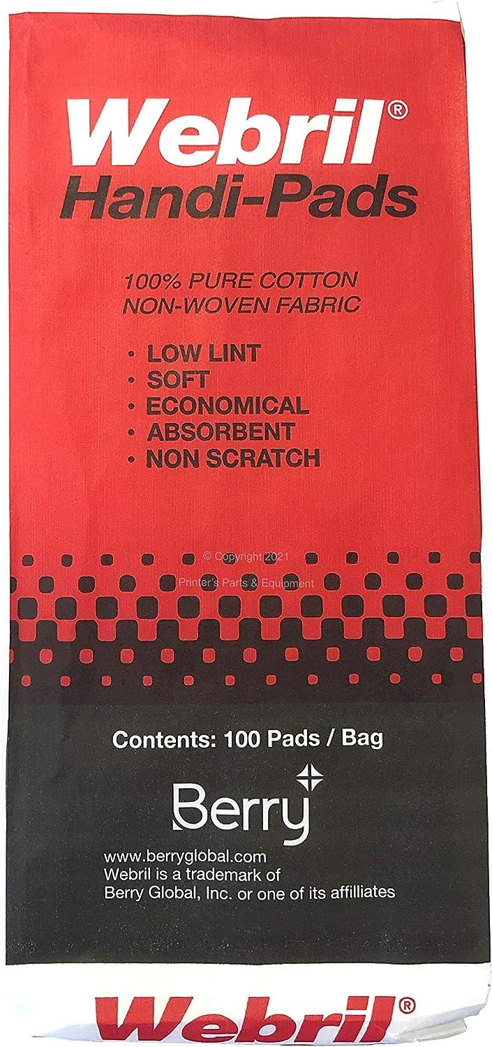 Webril Handi-pads 4x4 Bag - White | Soft and Absorbent Cleaning Pads ...