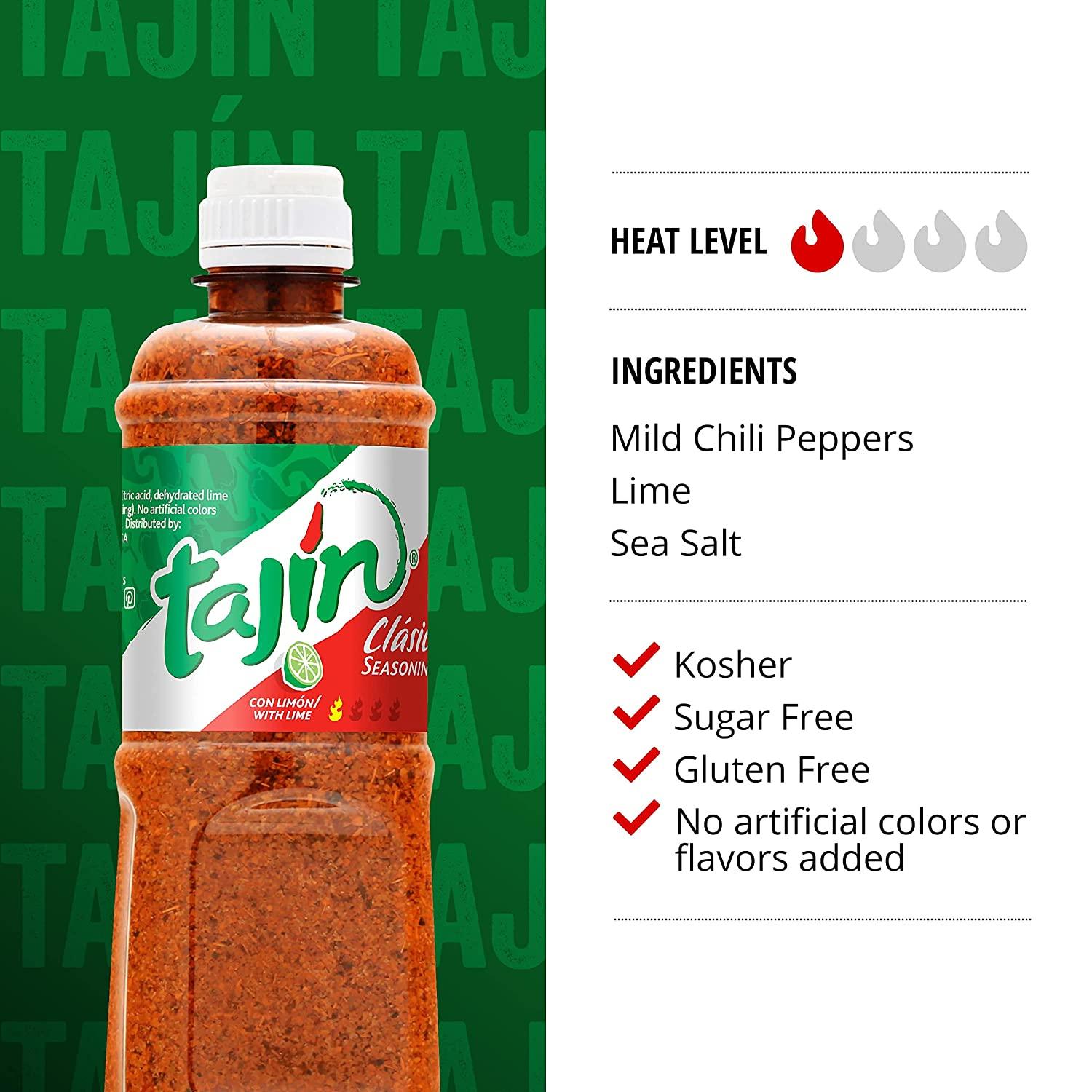 Tajín Clásico Seasoning 14oz and Tajín Fruity Chamoy Sauce 15.38oz ...