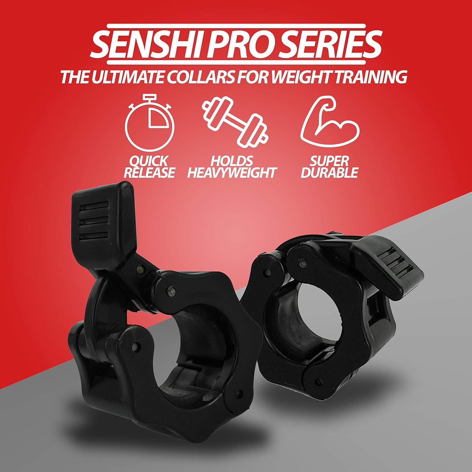 Senshi Japan 50mm Olympic Dumbbell Cuffs - Ultimate Weight Clamps for ...