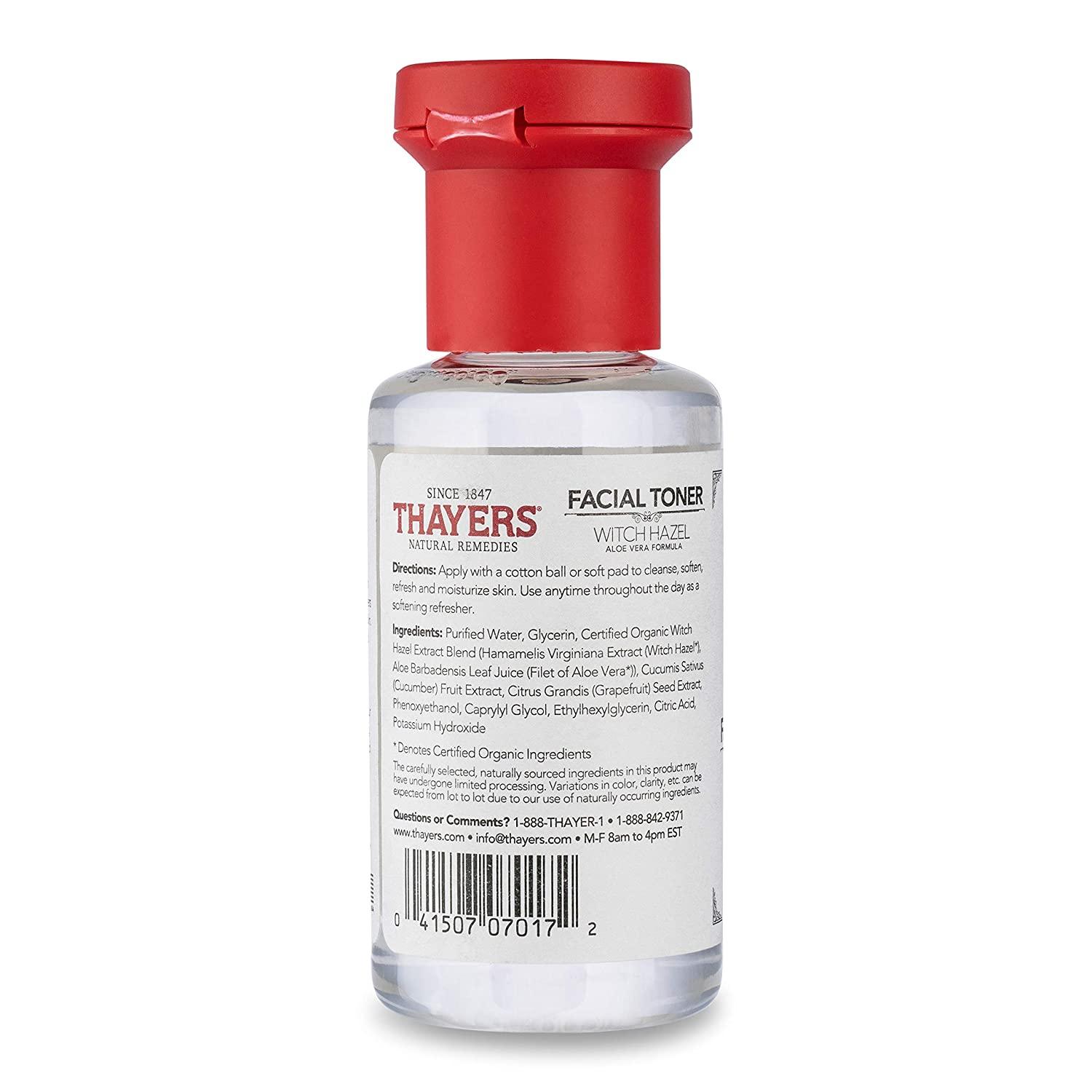 THAYERS Alcohol-Free Witch Hazel Toner with Aloe Vera & Cucumber - 3 oz ...