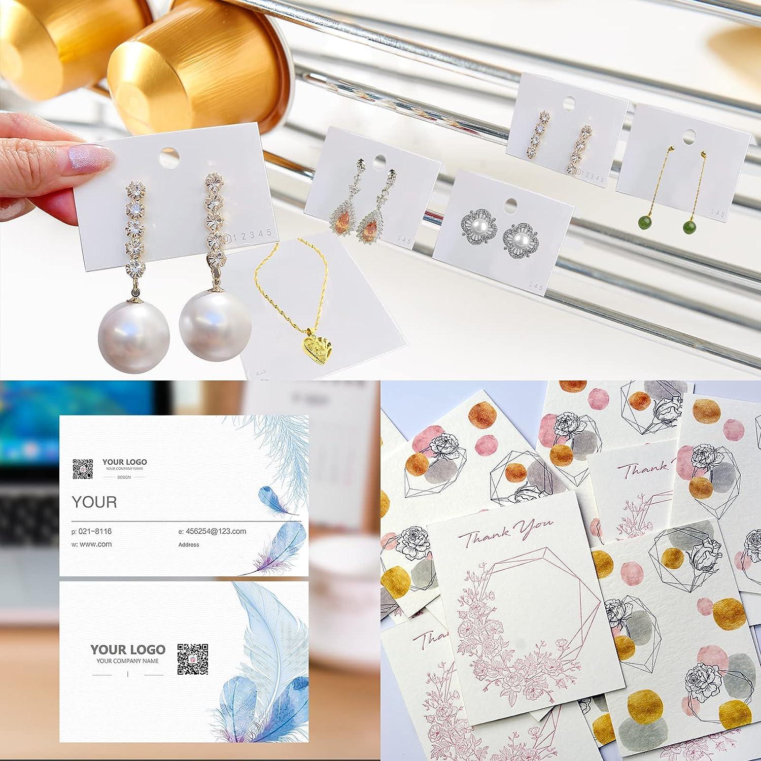 100 Sheets White Cardstock 8.5 x 11 Thick Paper Goefun 80lb Card Stock ...