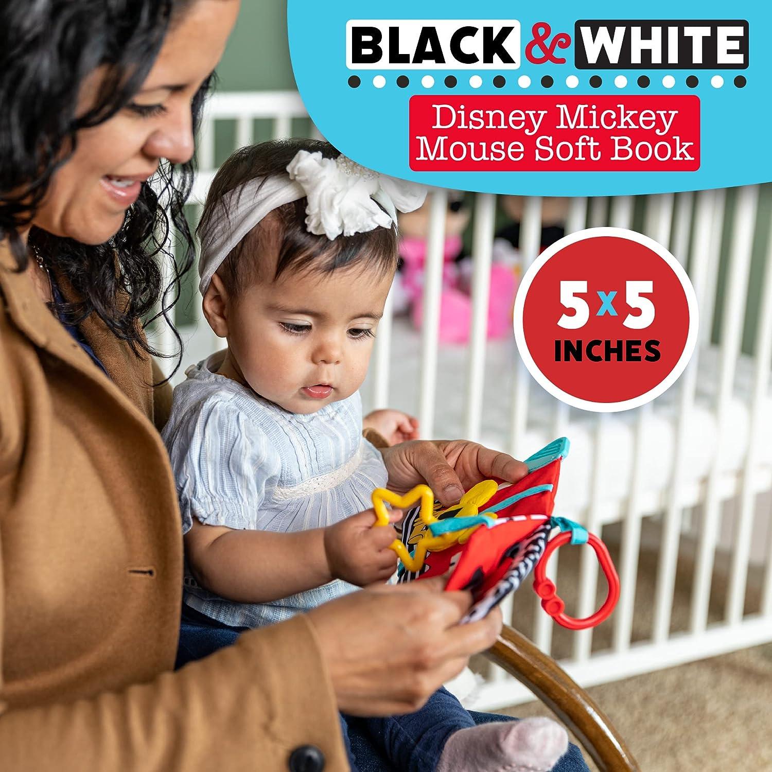 Disney Baby Mickey Mouse Soft Book | High Contrast Crinkle Plush for ...