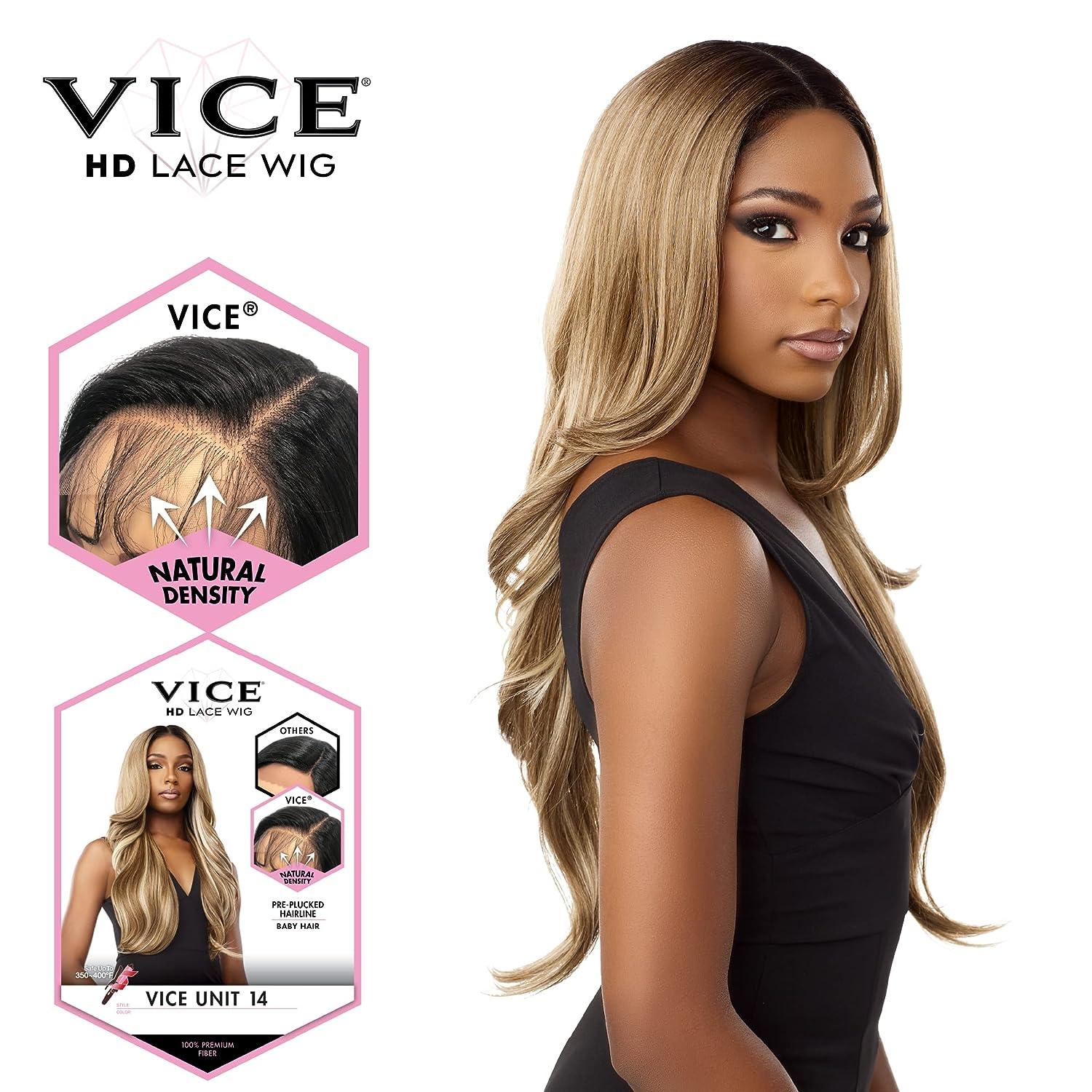 Sensationnel Vice Lace Front Wig - HD Transparent Lace, Pre-plucked Hairline, 5 Inch Deep Part ...