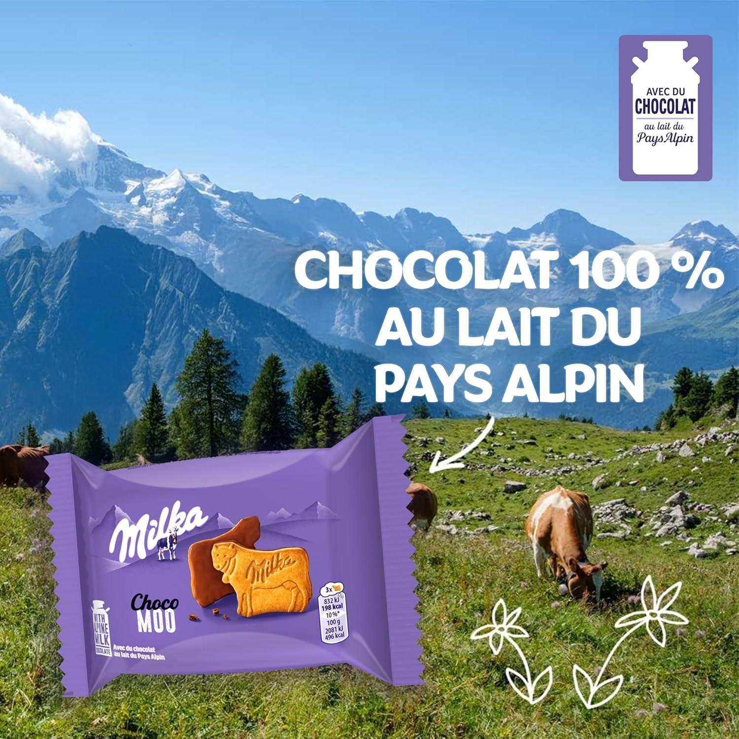 Milka Choco Moo - Milk Chocolate Covered Biscuit - Display of 24 ...