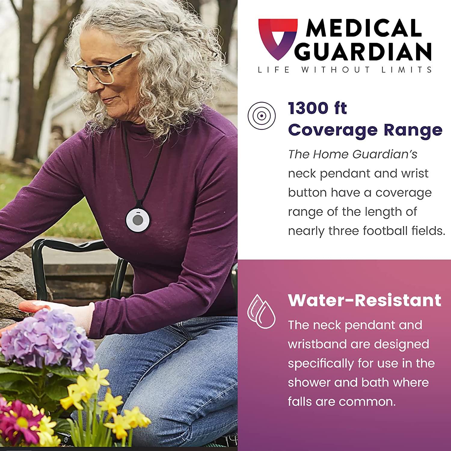 Medical Guardian Alert System: Bracelet & Necklace Alarm for Seniors ...
