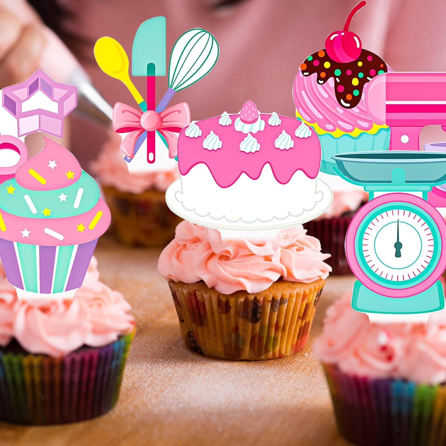 Baking Theme Party Cupcake Toppers | Buy Now with Express International ...