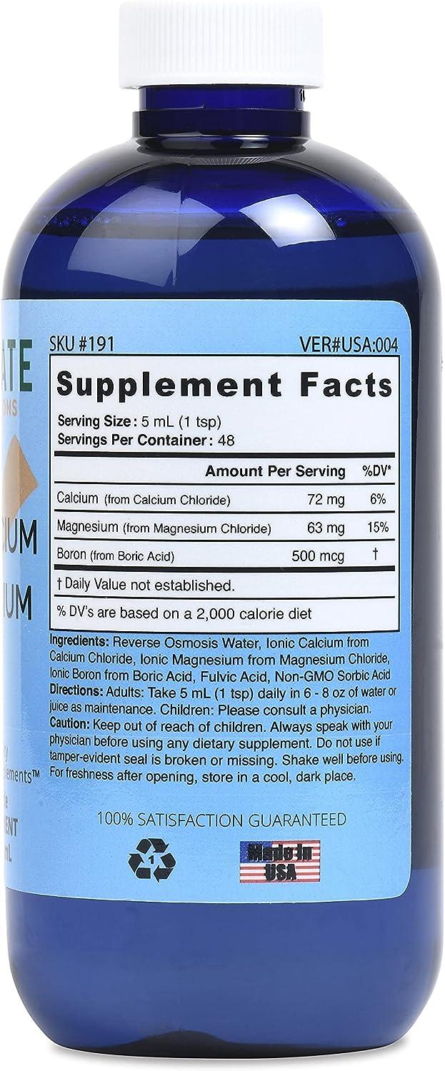 Good State Liquid Ionic Calcium and Magnesium Supplement - 72mg Calcium ...