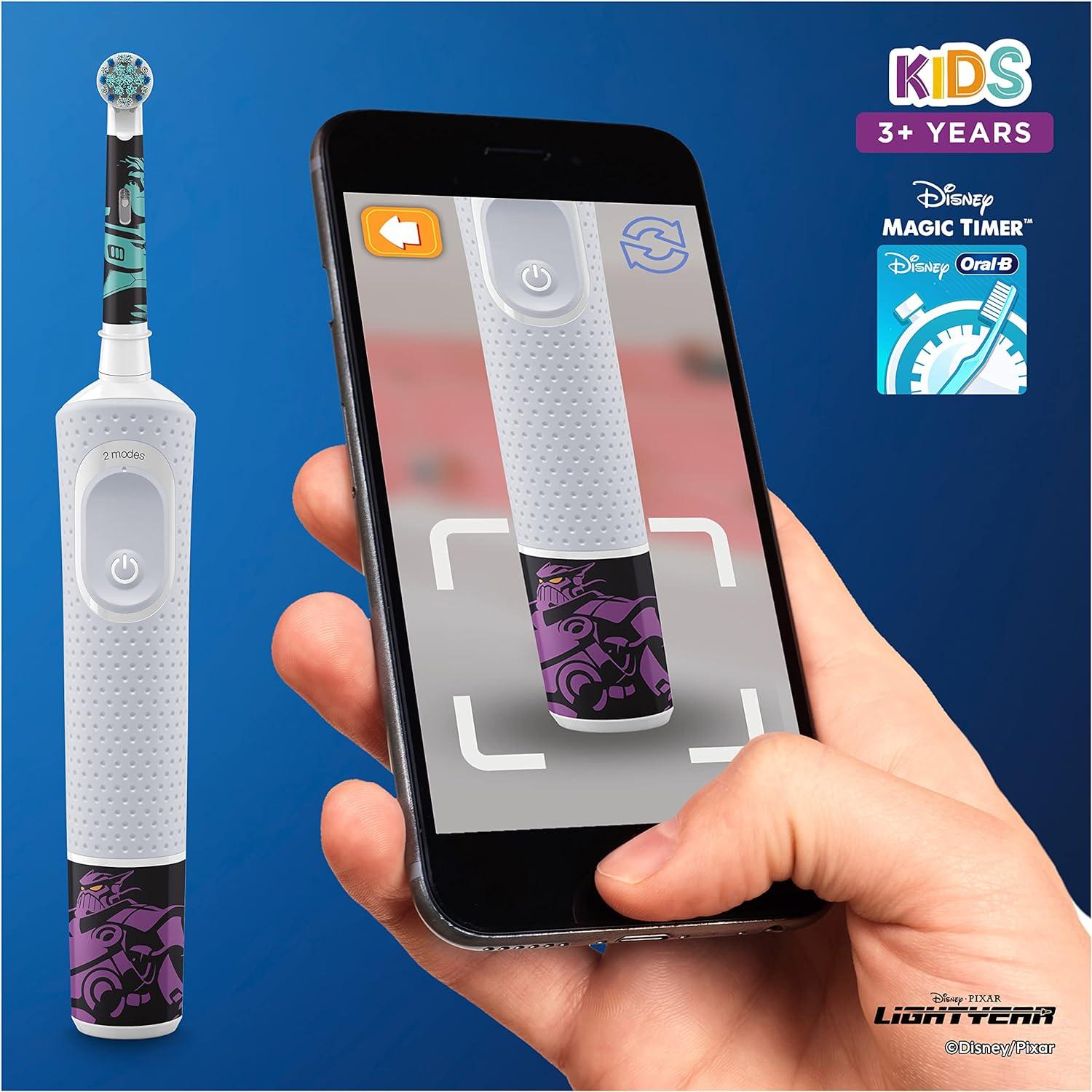 Oral-B Kids Electric Toothbrush Disney Buzz Lightyear Handle | Ages 3 ...
