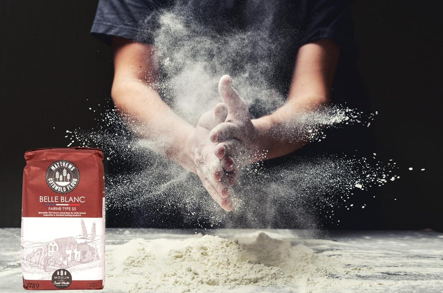 Matthews Cotswold Belle Blanc French T55 Flour 5X1.5Kg | 100% French ...