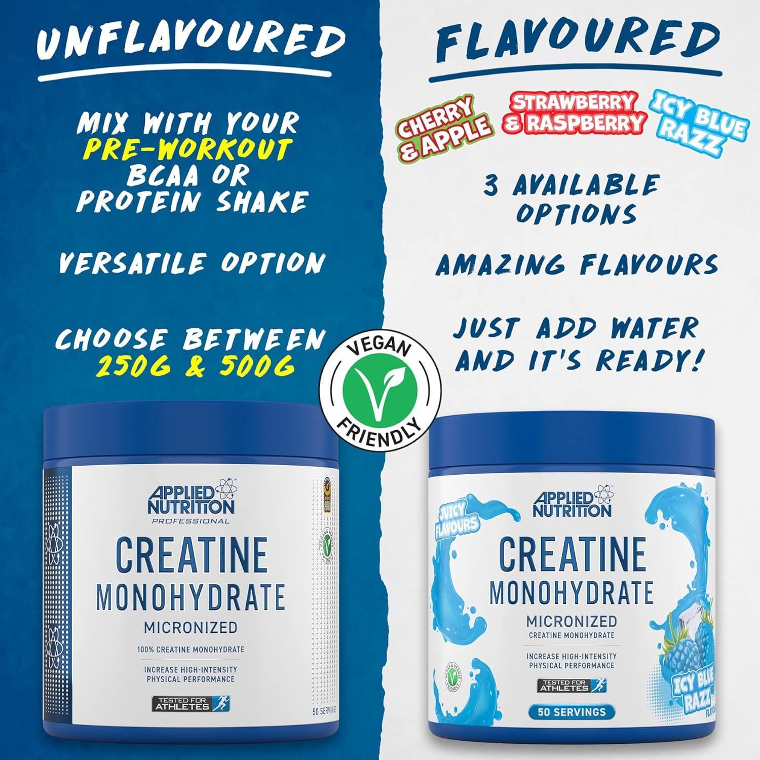 Applied Nutrition Creatine Flavoured - Creatine Monohydrate Micronized ...