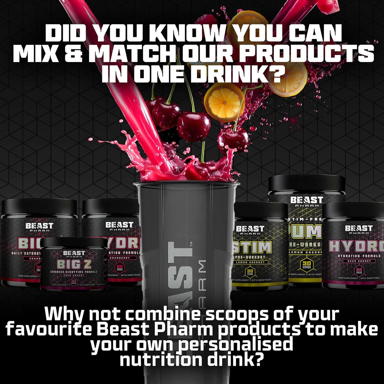 Beast Pharm Stim Free Pre Workout Powder Eddie Hall's Pump 30 Servings ...