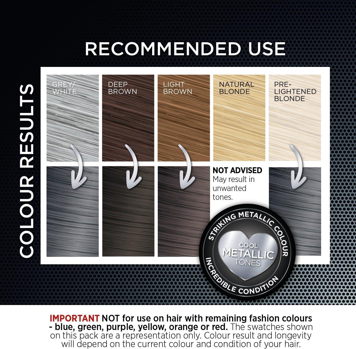 Colour Freedom Metallic Stone Grey Permanent Hair Dye with PurePlex ...