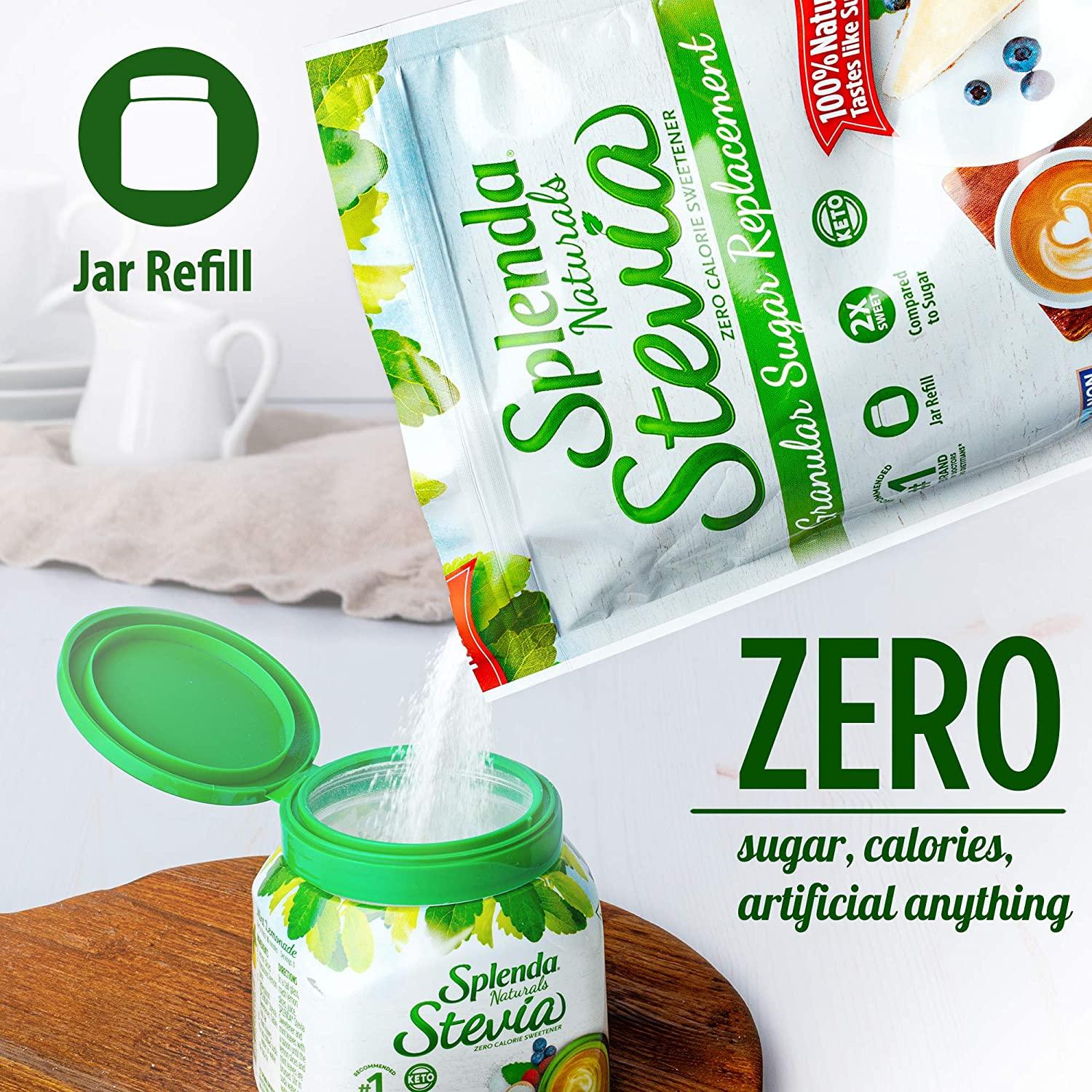 SPLENDA Naturals Stevia Zero Calorie Sweetener Refill - 16 oz Jar | Buy ...