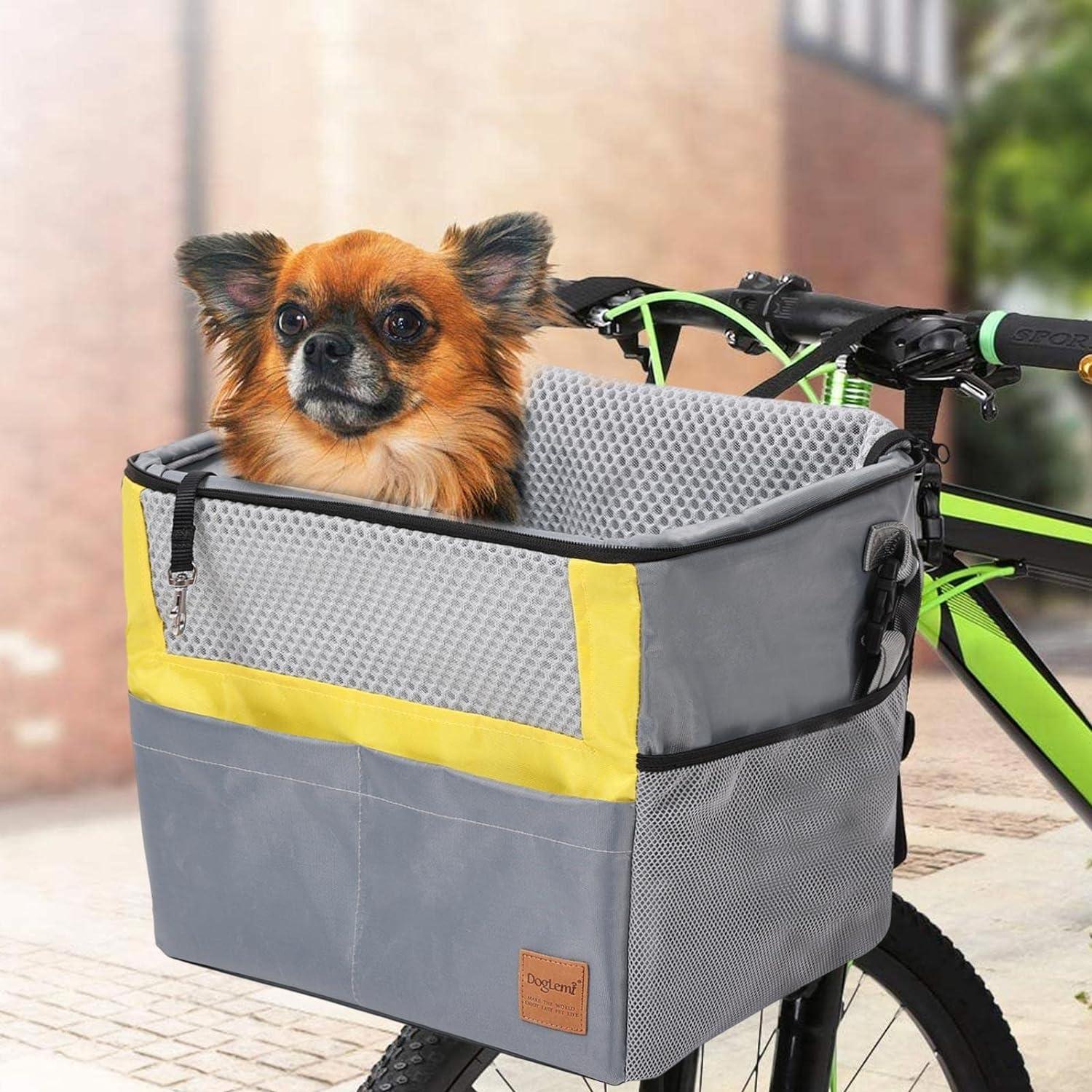 Pet Basket Pannier Pet Carrier Waterproof Double-Head Zipper Dog Cat ...