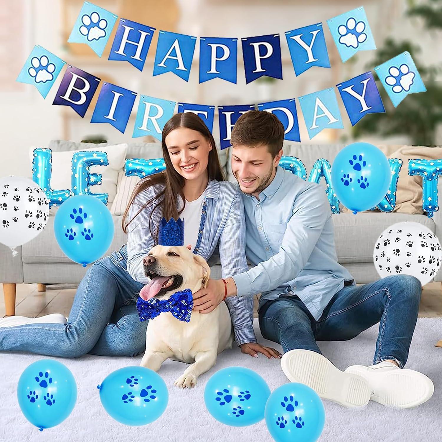Dog Birthday Party Supplies Dog Birthday Hat Birthday Boy Sash Happy ...