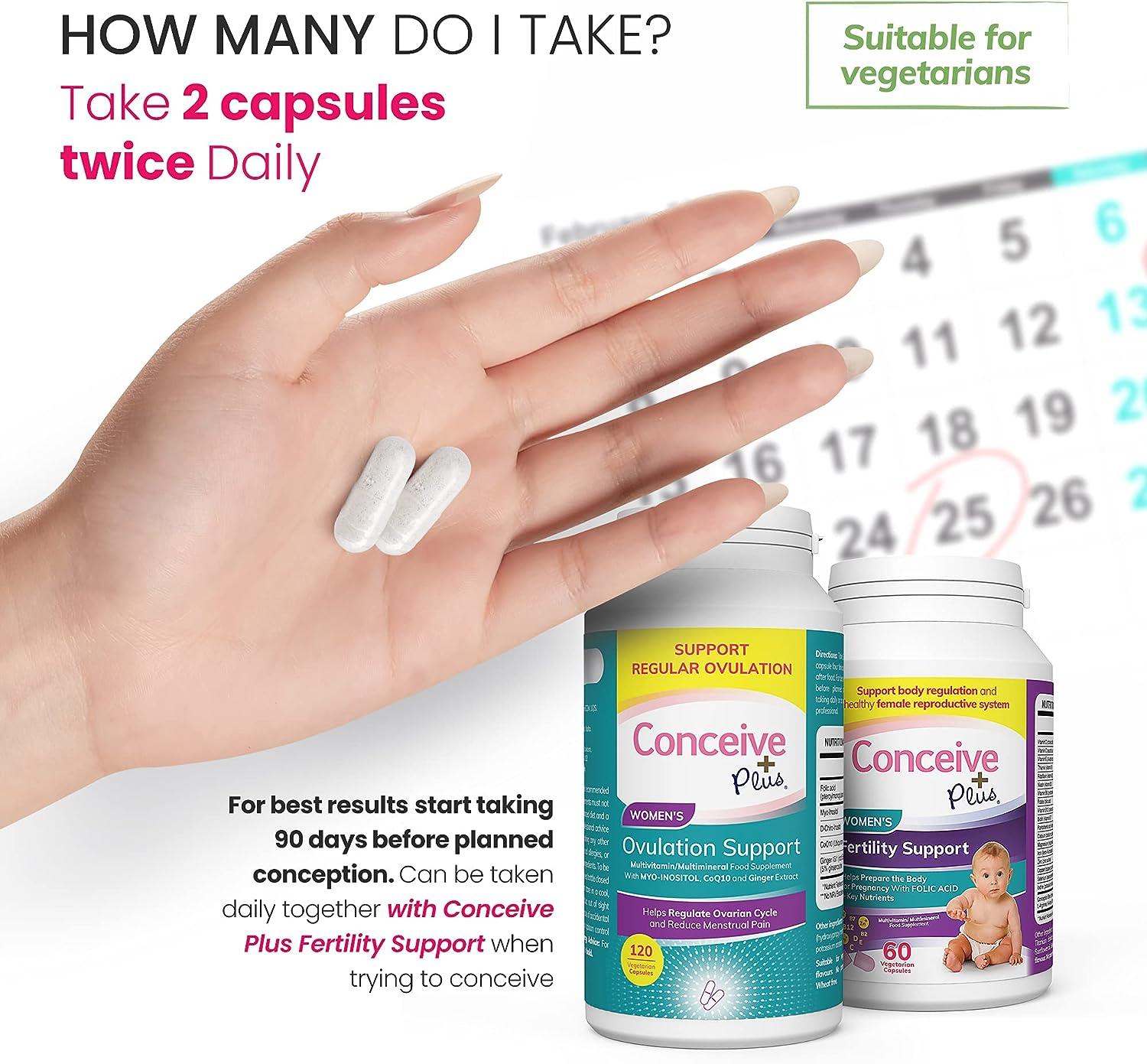 Conceive Plus Ovulation Support | Women Fertility Supplement - 120 ...