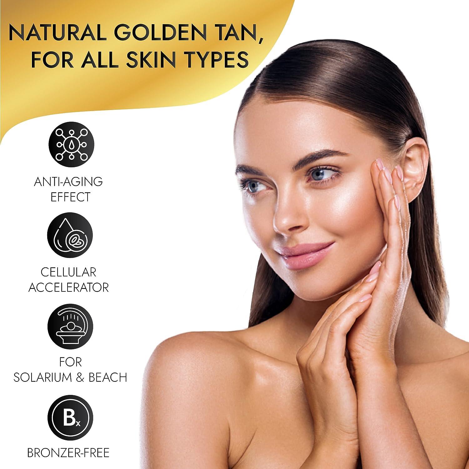 7 Suns Cosmetics Tanning Accelerator Gold & Glow Dry Oil - Indoor ...