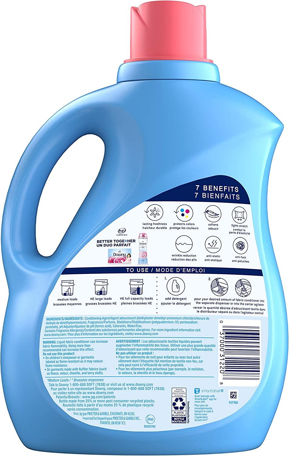 Downy Ultra Liquid Fabric Softener, April Fresh Scent, 120 Loads | Buy ...